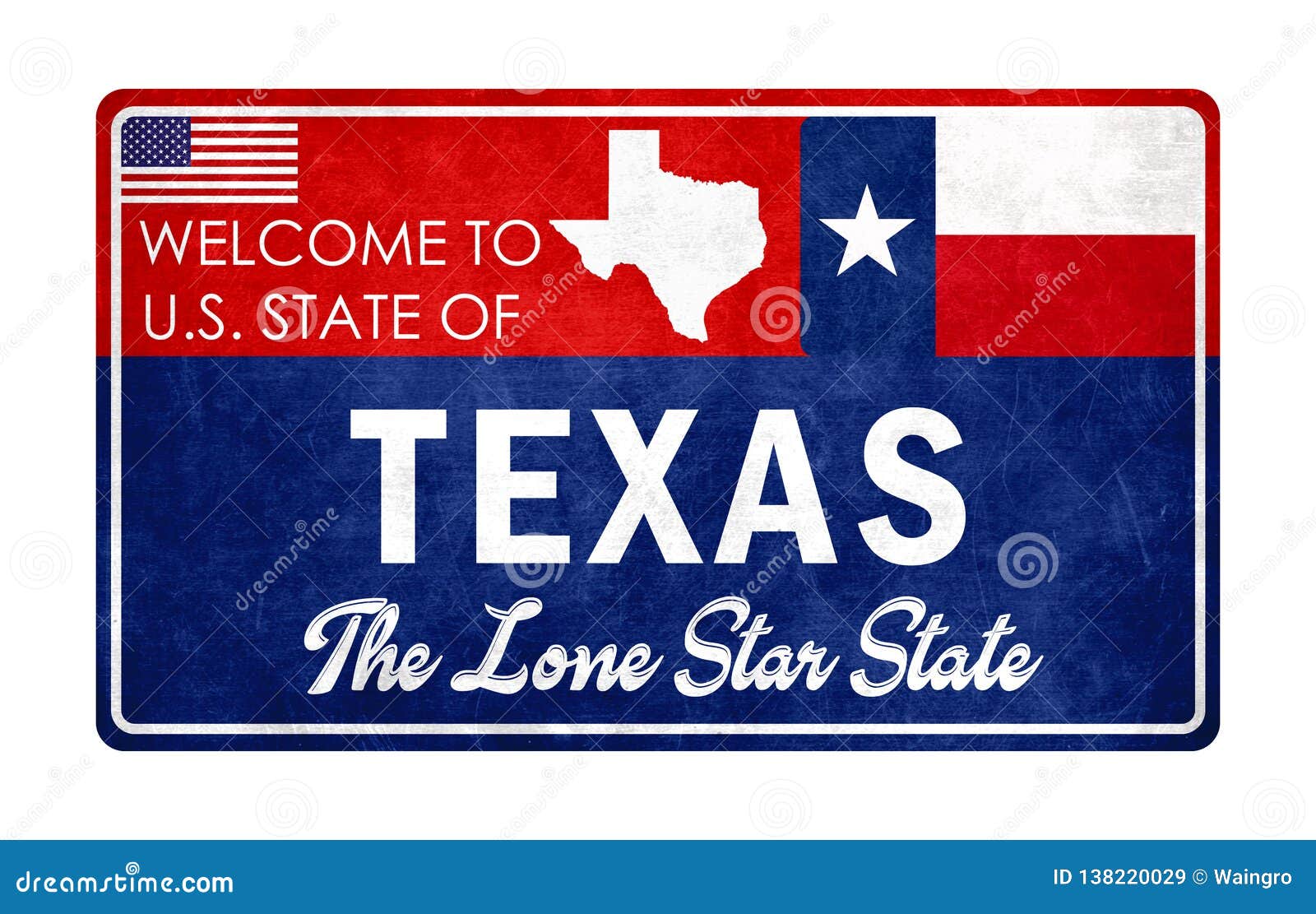 Welcome to Texas stock illustration. Illustration of destination ...