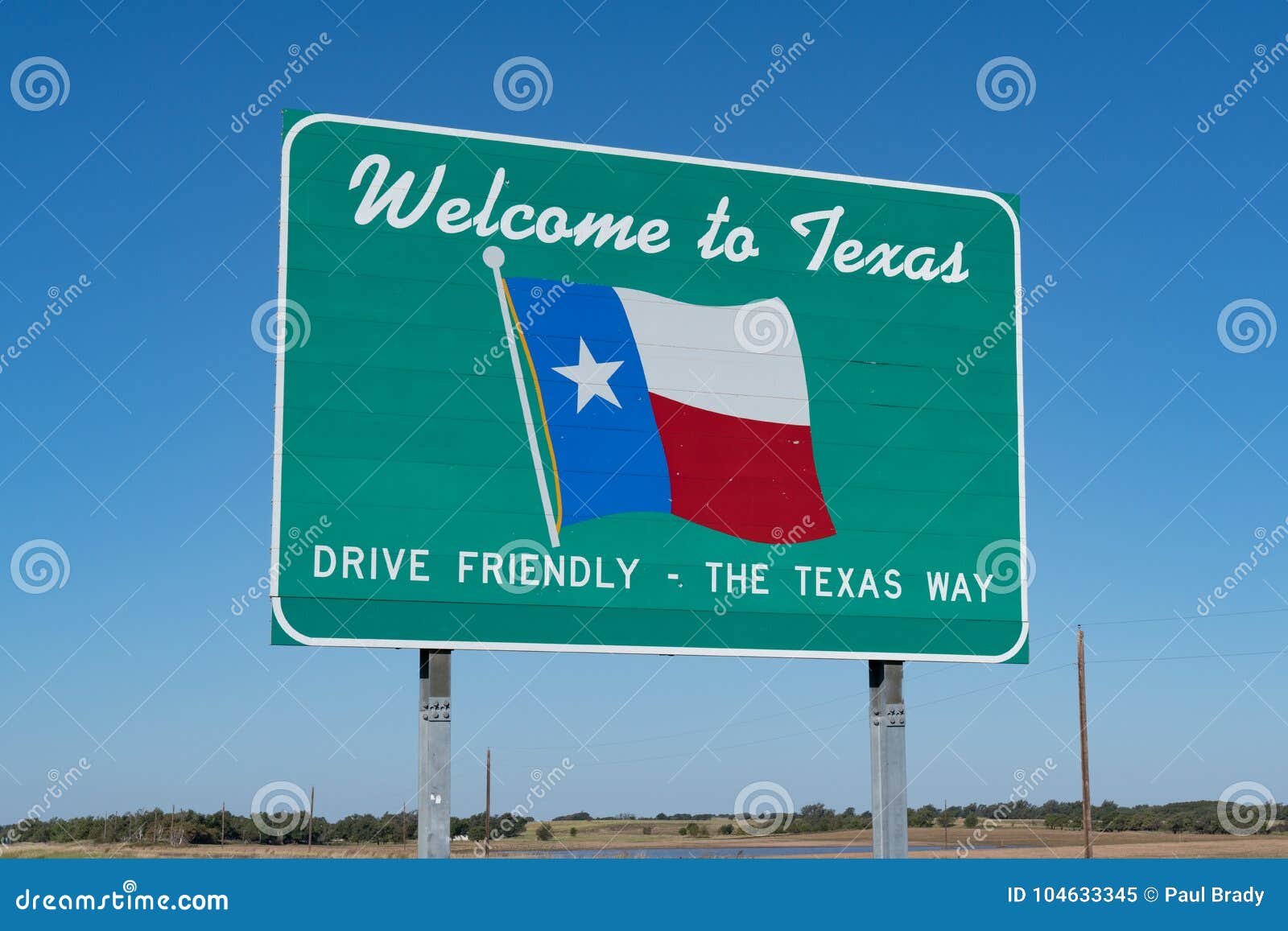 Welcome to Texas Sign stock image. Image of highway - 104633345