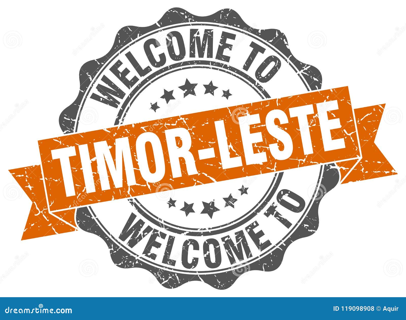 Welcome To Timor-Leste Seal Stock Vector - Illustration of destination ...