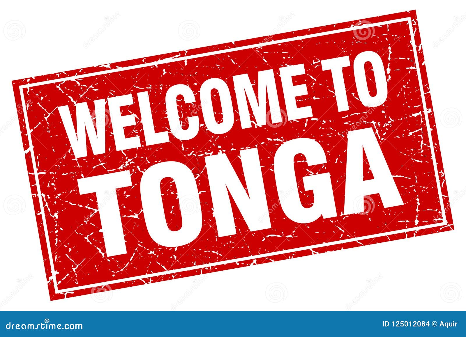 Welcome to Tonga stamp stock vector. Illustration of location - 125012084