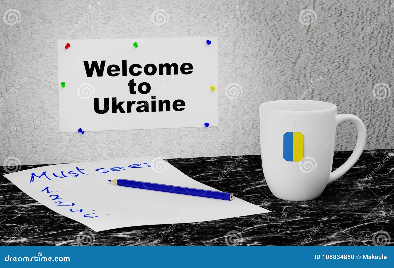 Welcome to Ukraine stock illustration. Illustration of breakfast ...