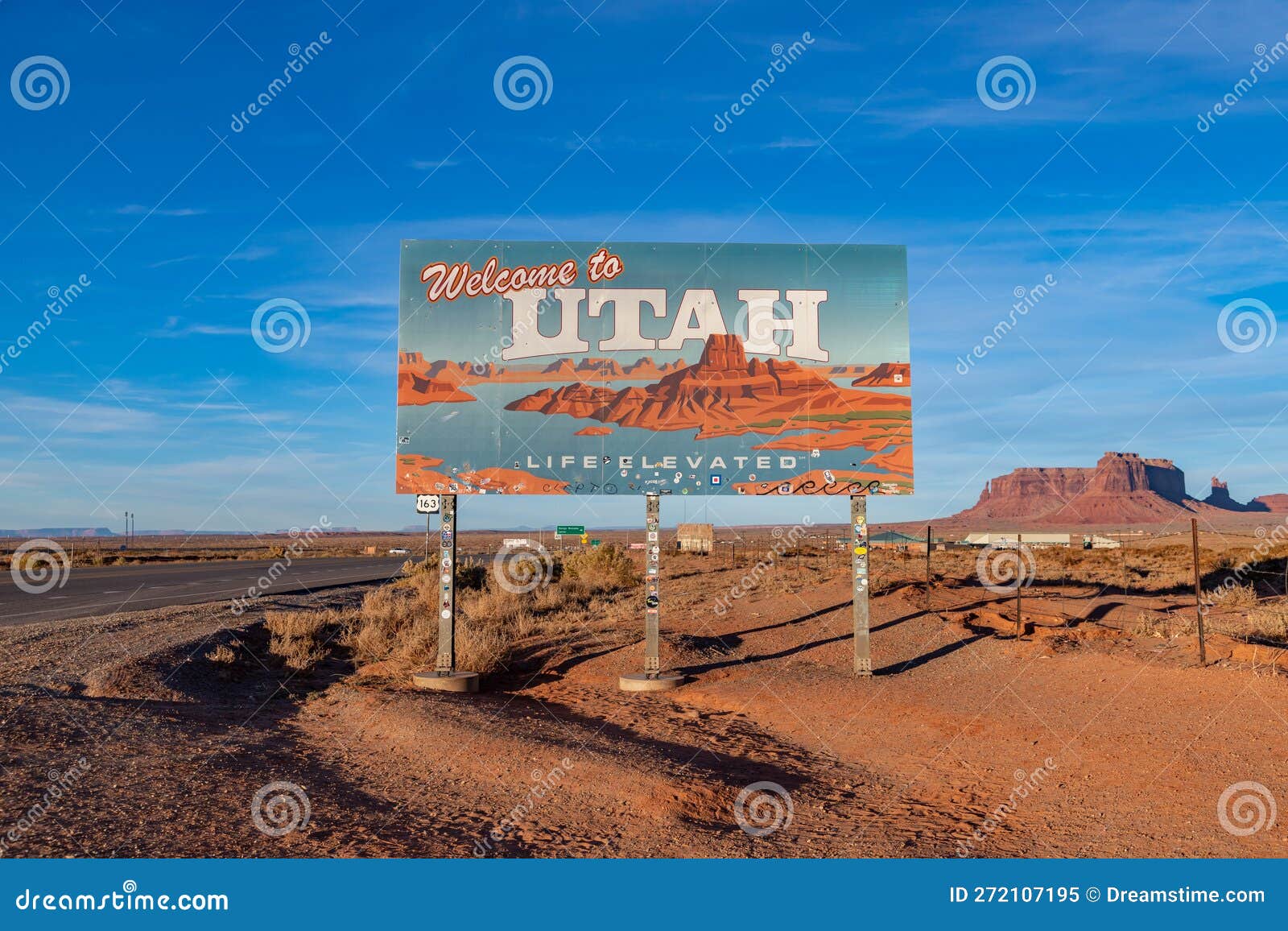 Welcome to Utah State Sign editorial image. Image of rock - 272107195