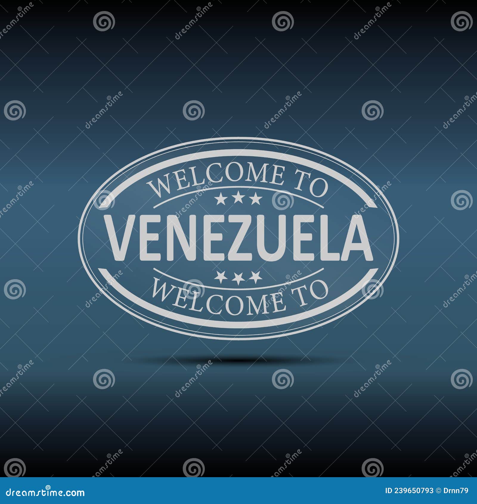 Welcome To Venezuela Typography Text on Black Background Stock Vector ...