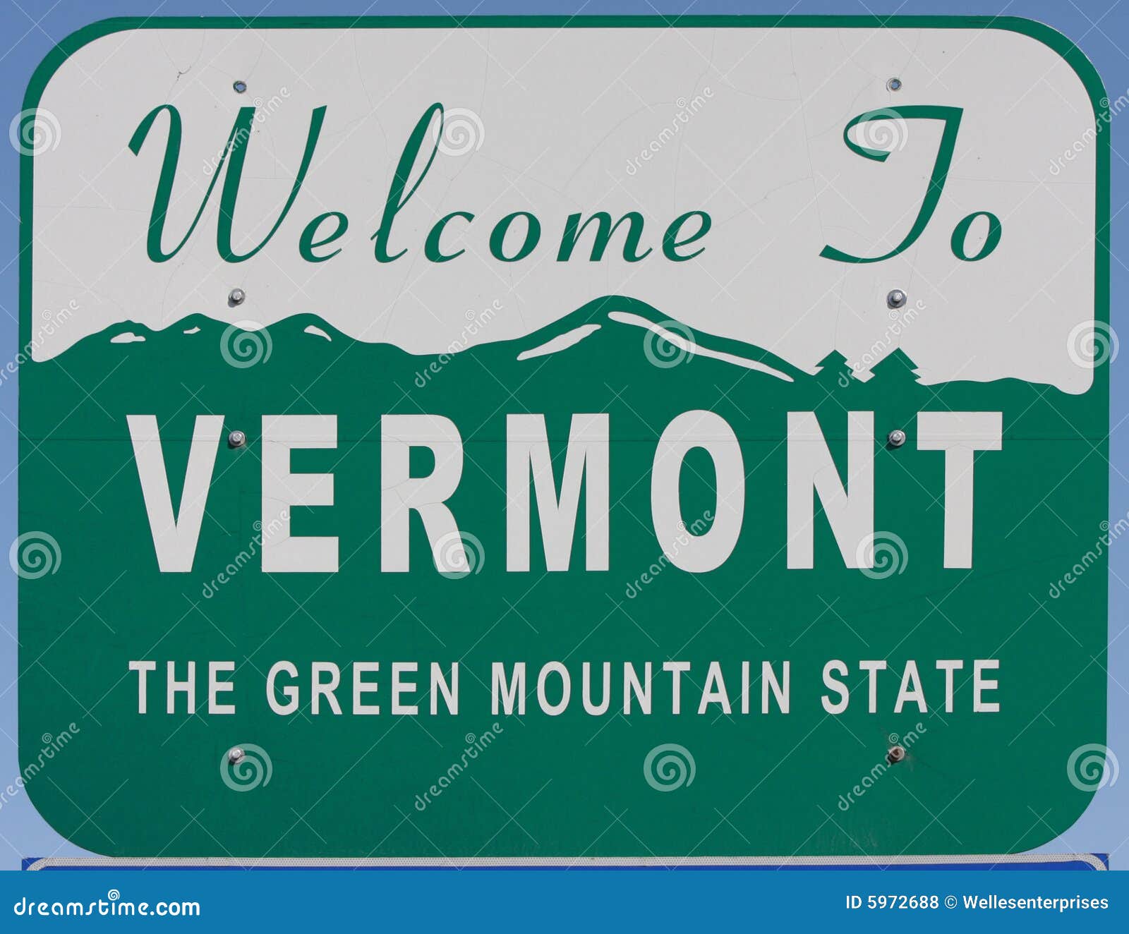Welcome to Vermont stock photo. Image of welcome, sign - 5972688