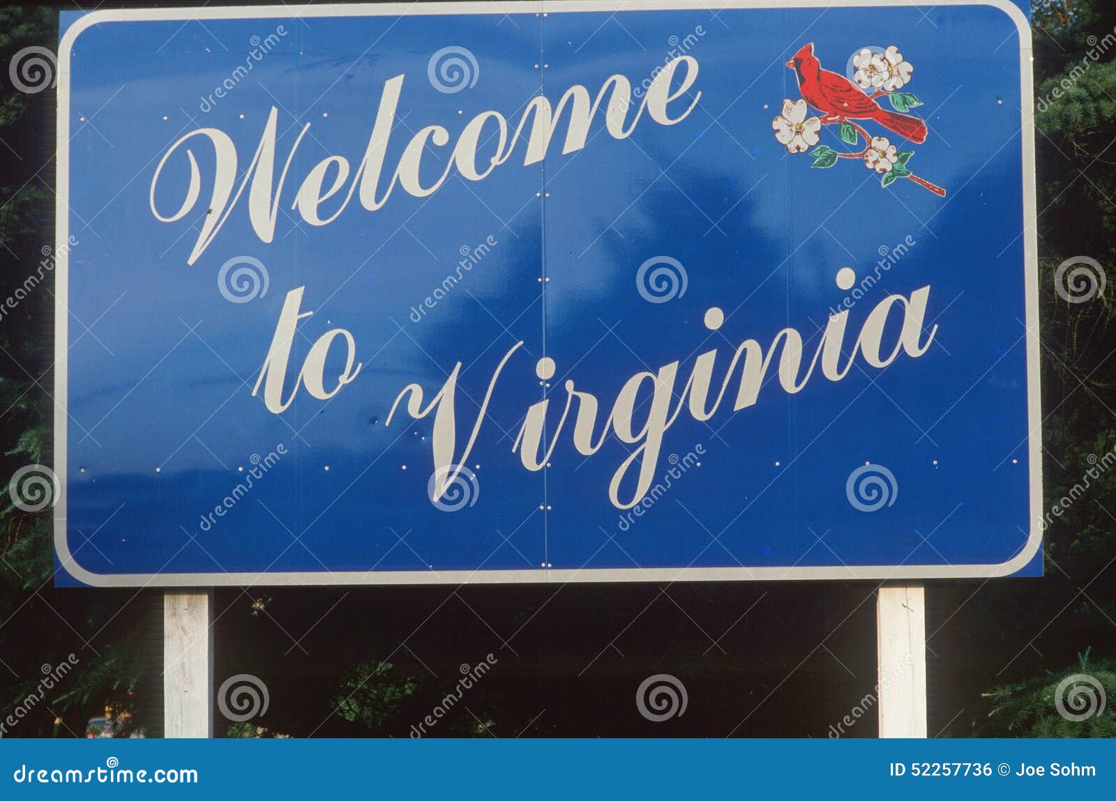 Welcome to Virginia Sign stock photo. Image of government - 52257736