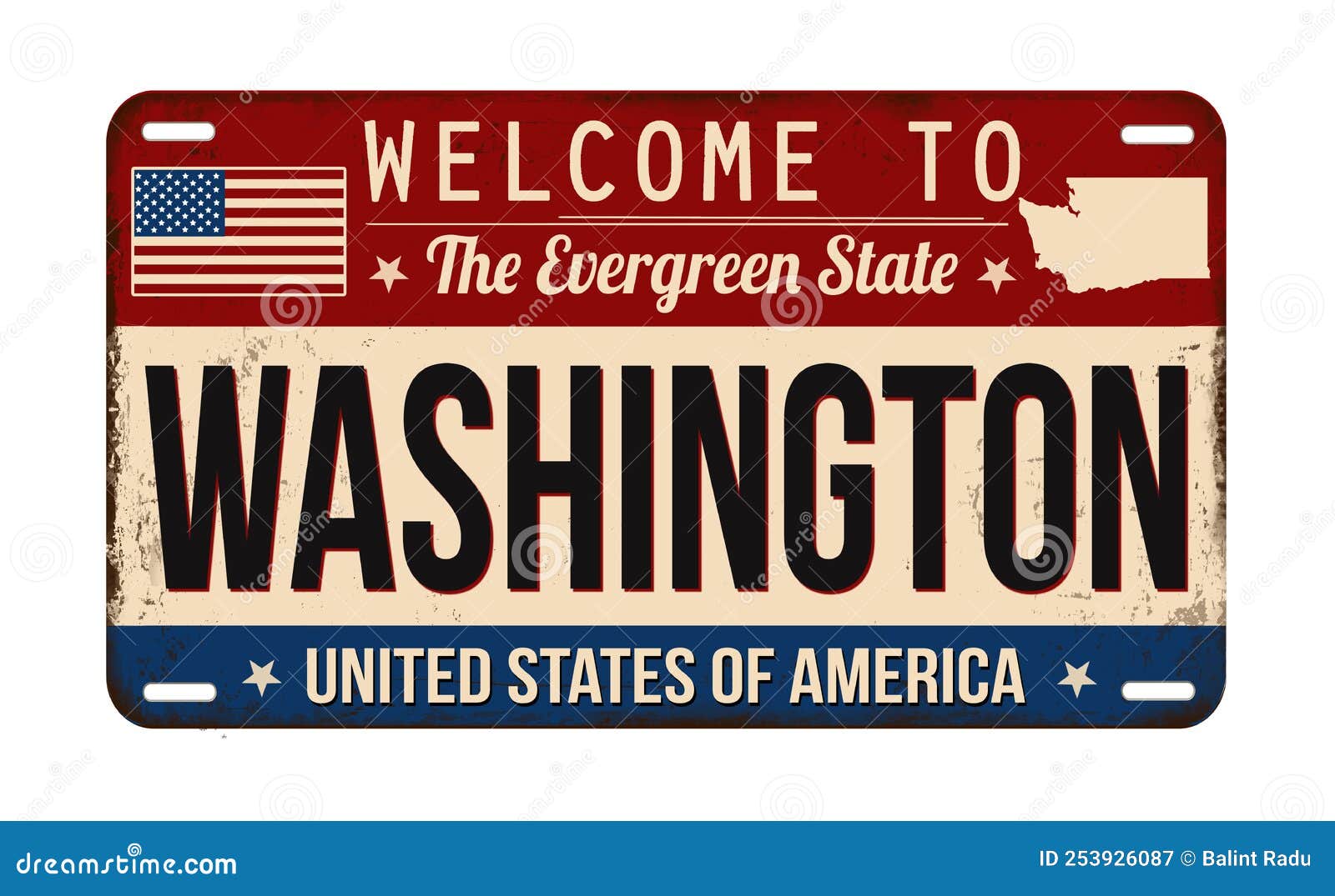 Welcome To Washington Vintage Rusty License Plate Stock Vector ... Welcome To Washington Vintage Rusty License Plate Stock Vector ...
