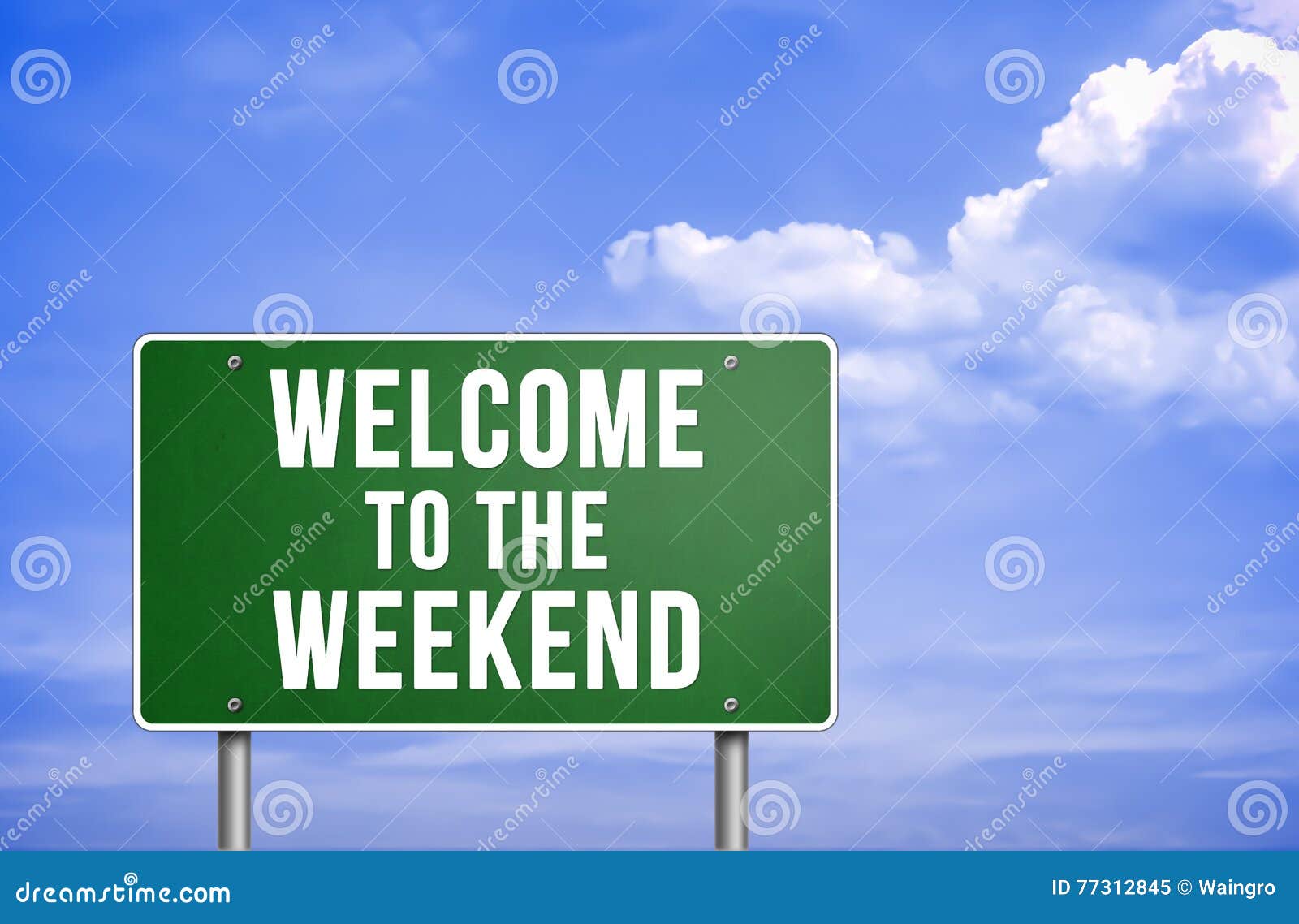 Welcome to the weekend stock illustration. Illustration of welcome ...