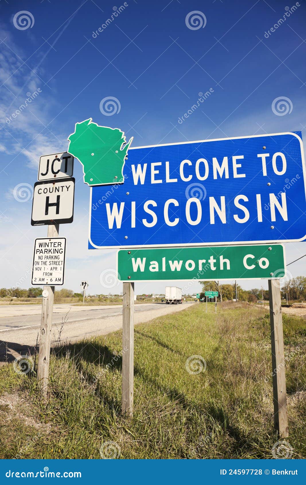 Welcome to Wisconsin stock photo. Image of area, bush - 24597728