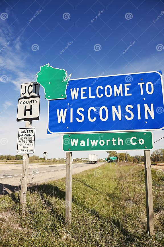 Welcome to Wisconsin stock photo. Image of area, bush - 24597728