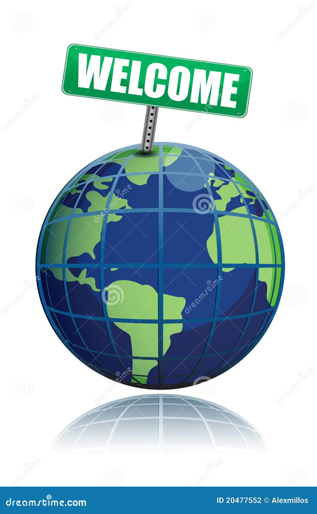 Welcome To the World Illustration Stock Illustration - Illustration of ...