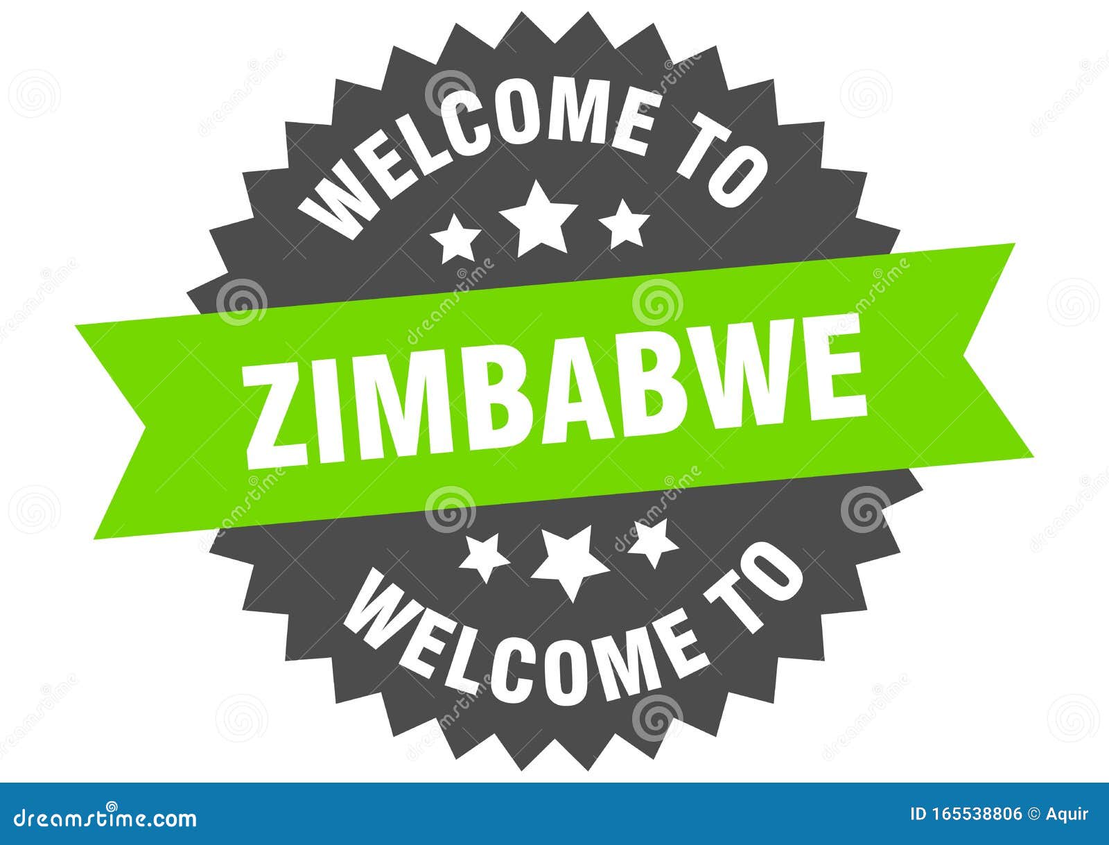 Welcome To Zimbabwe. Welcome To Zimbabwe Isolated Sticker Stock Vector ...