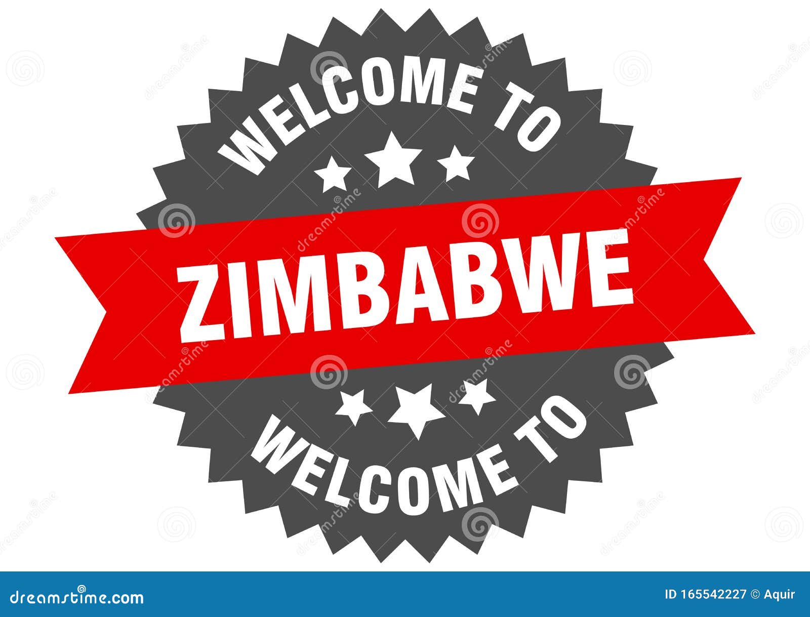 Welcome To Zimbabwe. Welcome To Zimbabwe Isolated Sticker Stock Vector ...