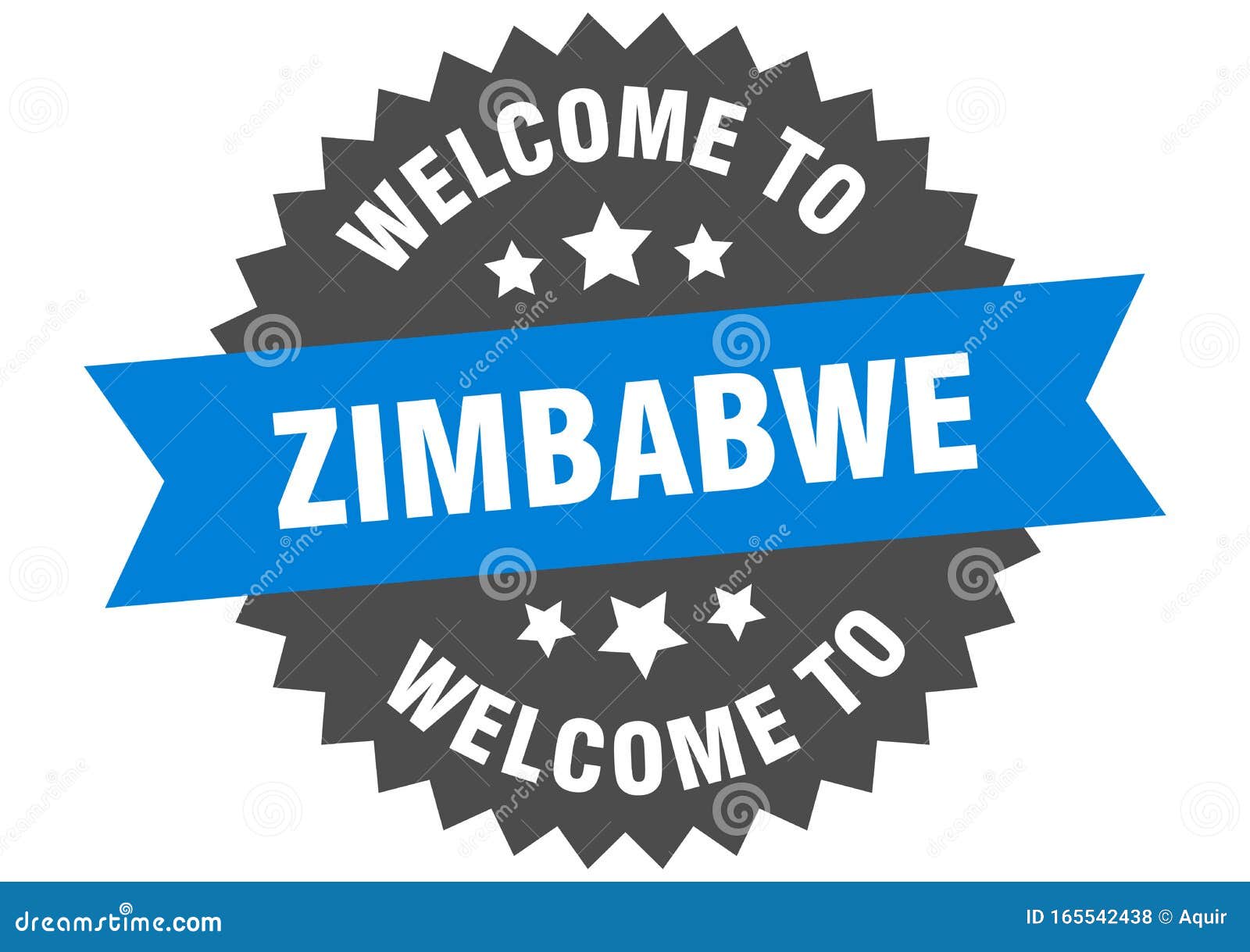 Welcome To Zimbabwe. Welcome To Zimbabwe Isolated Sticker Stock Vector ...