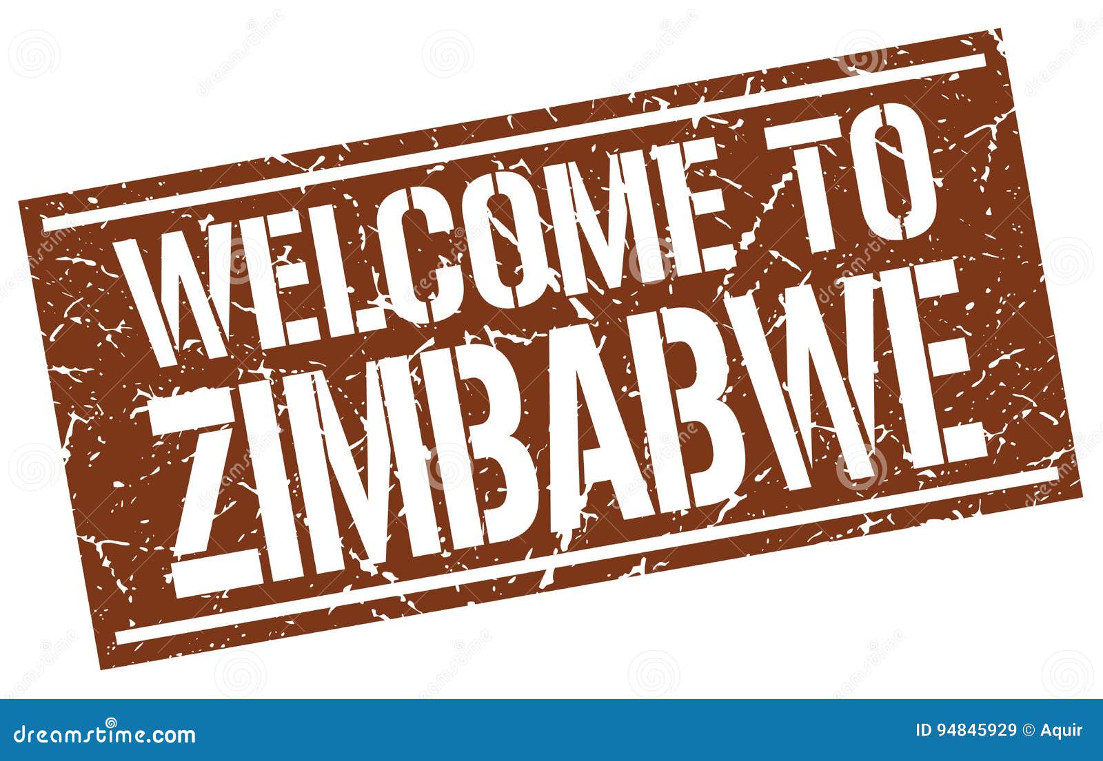 Welcome to Zimbabwe stamp stock vector. Illustration of welcome - 94845929