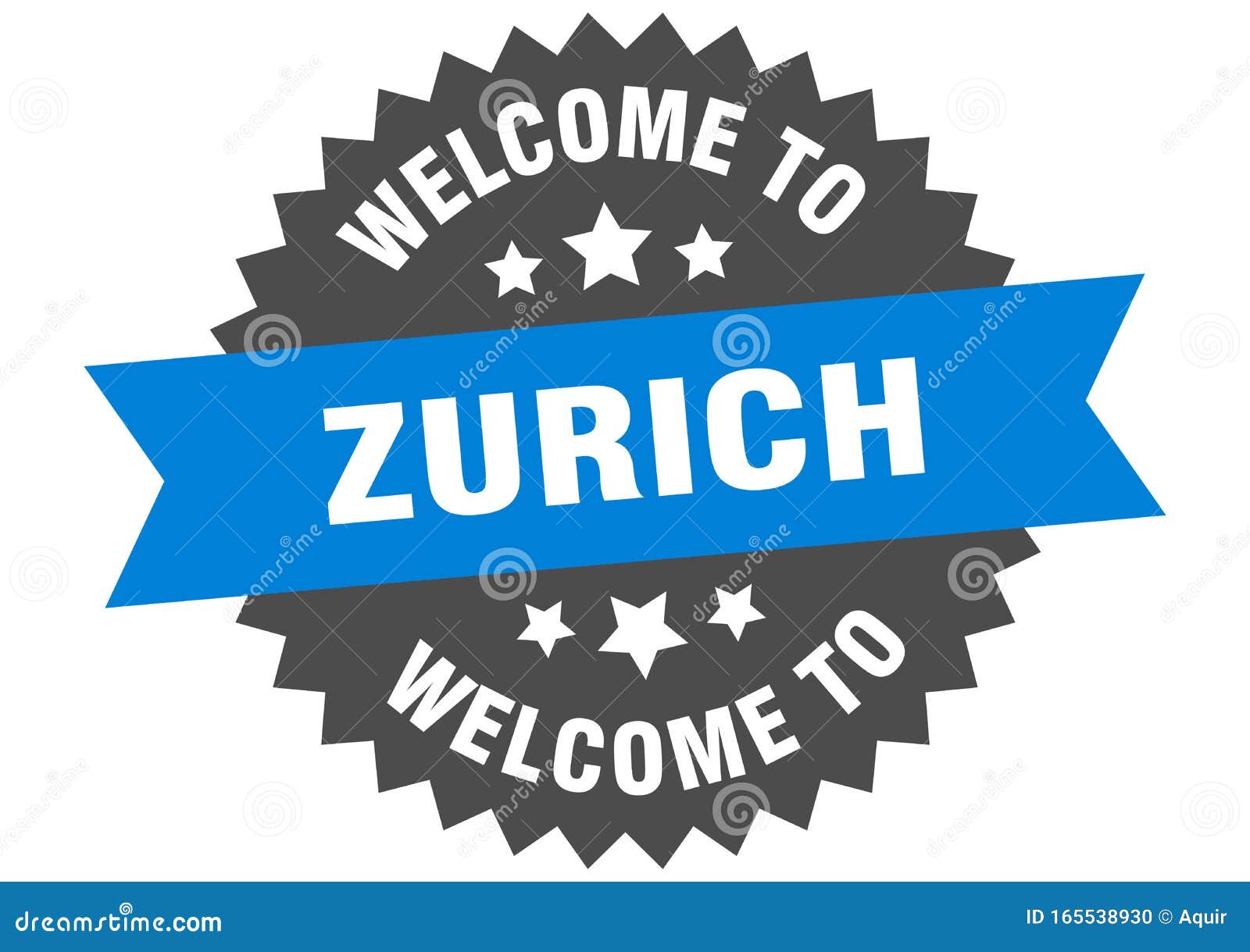 Welcome To Zurich. Welcome To Zurich Isolated Sticker Stock Vector ...