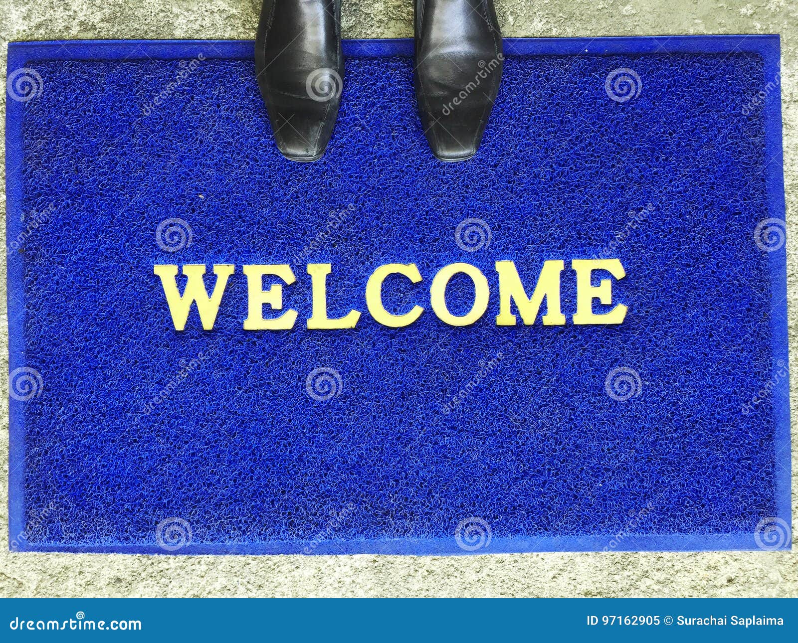 Welcome stock image. Image of street, foot, black, copy - 97162905