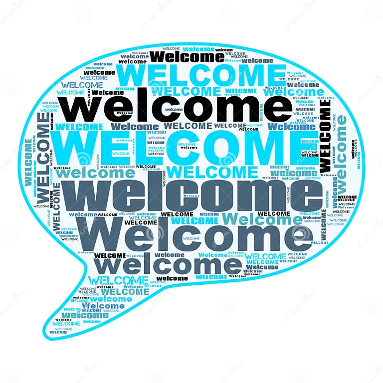 Welcome Turquoise Text Illustration Background Header Stock ...
