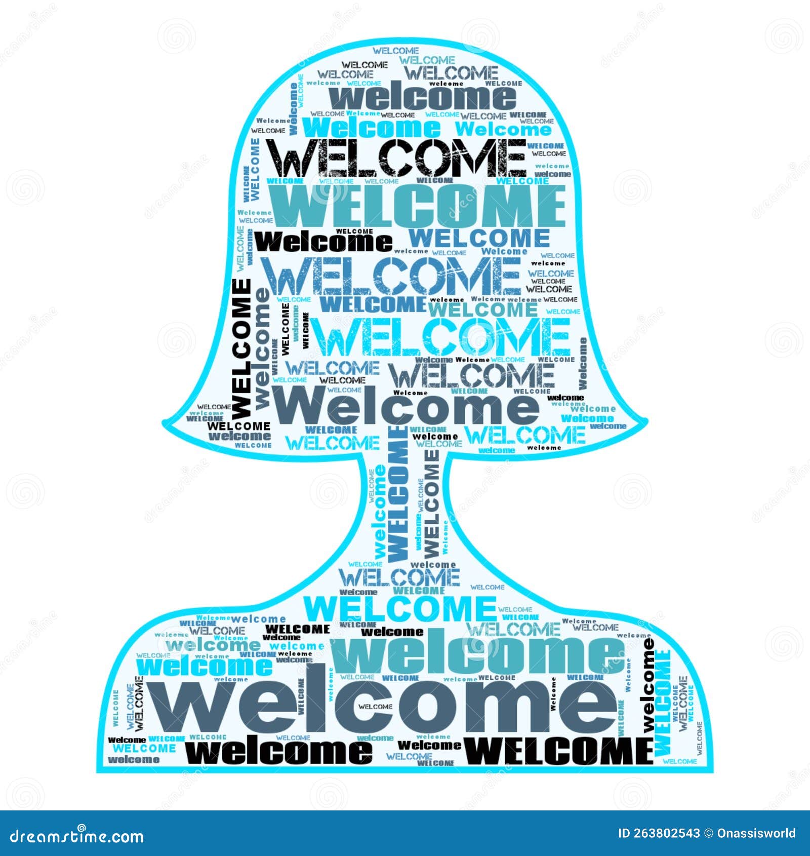Welcome Turquoise Text Illustration Background Header Stock ...