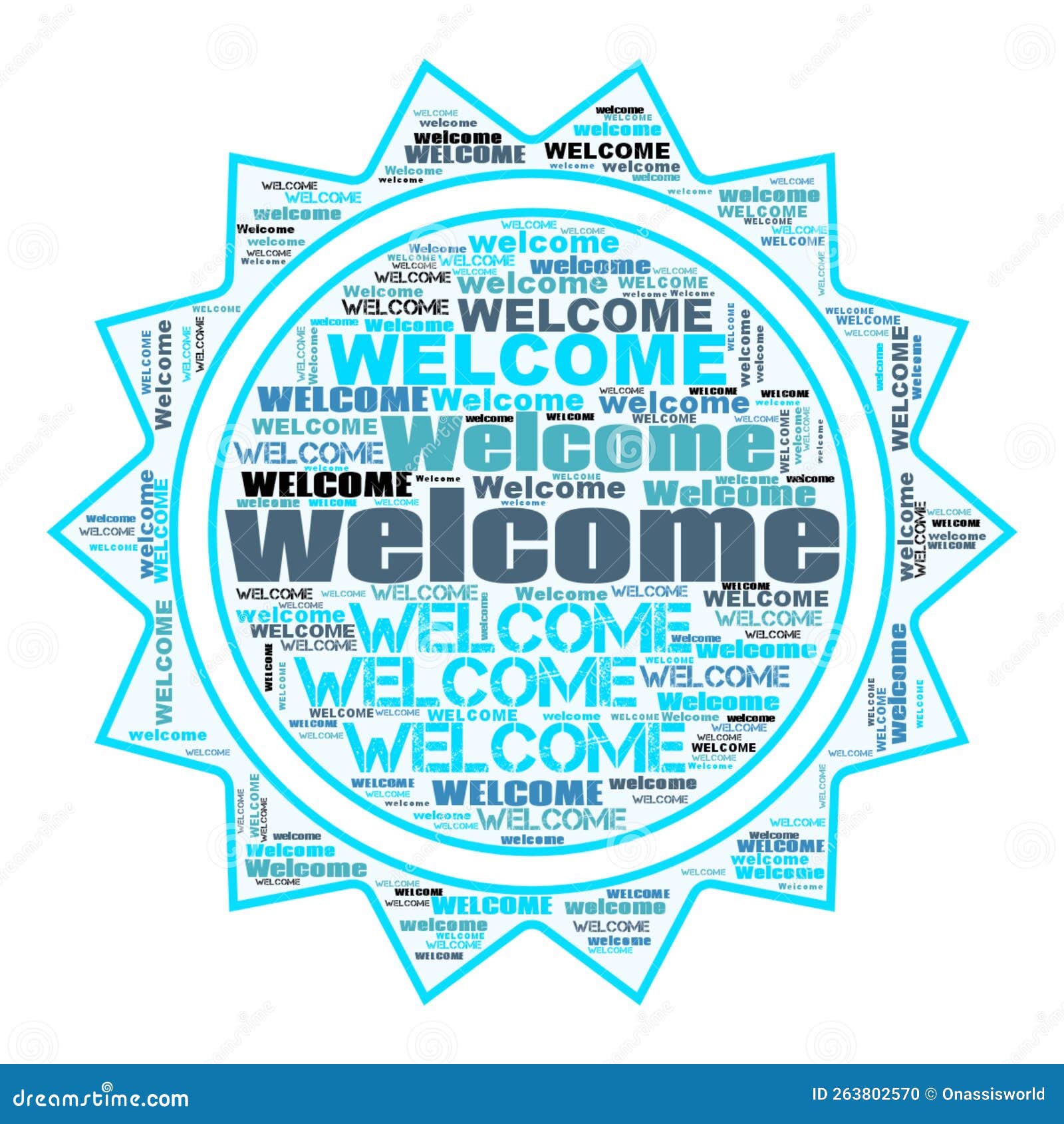 Welcome Turquoise Text Illustration Background Header Stock ...