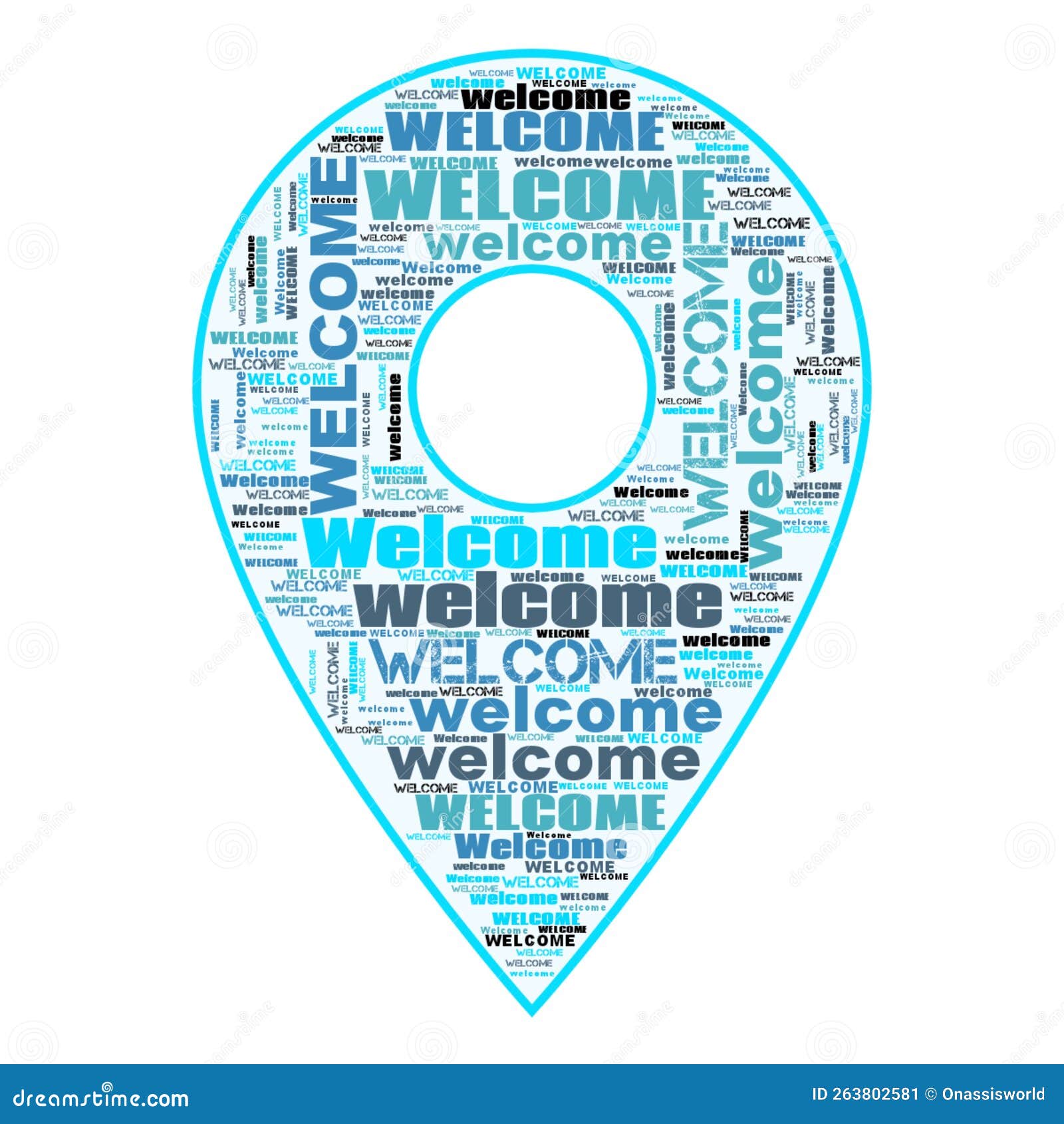 Welcome Turquoise Text Illustration Background Header Stock ...