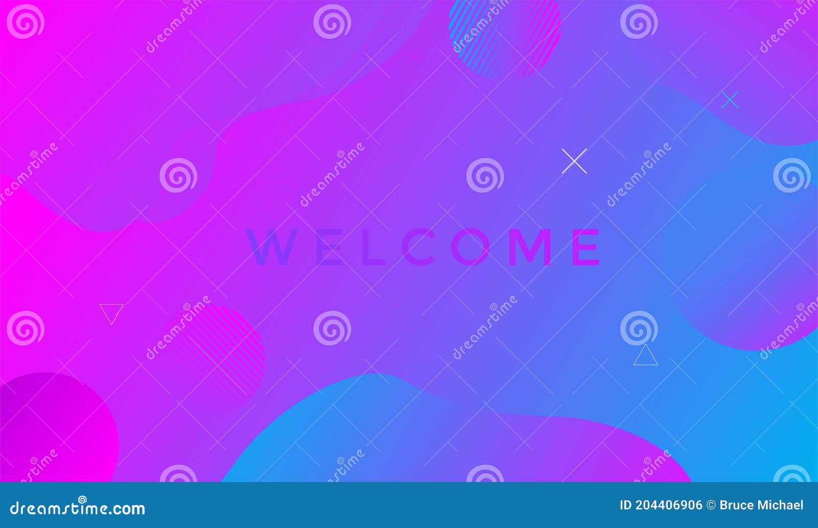 Welcome Wallpaper Design Colorful Stock Illustration - Illustration of ...