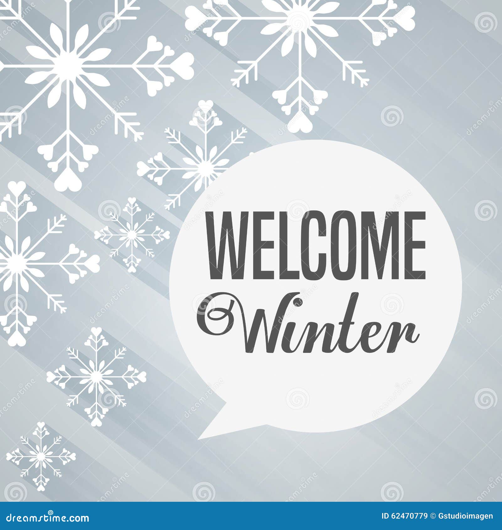 Welcome winter design stock illustration. Illustration of december ...