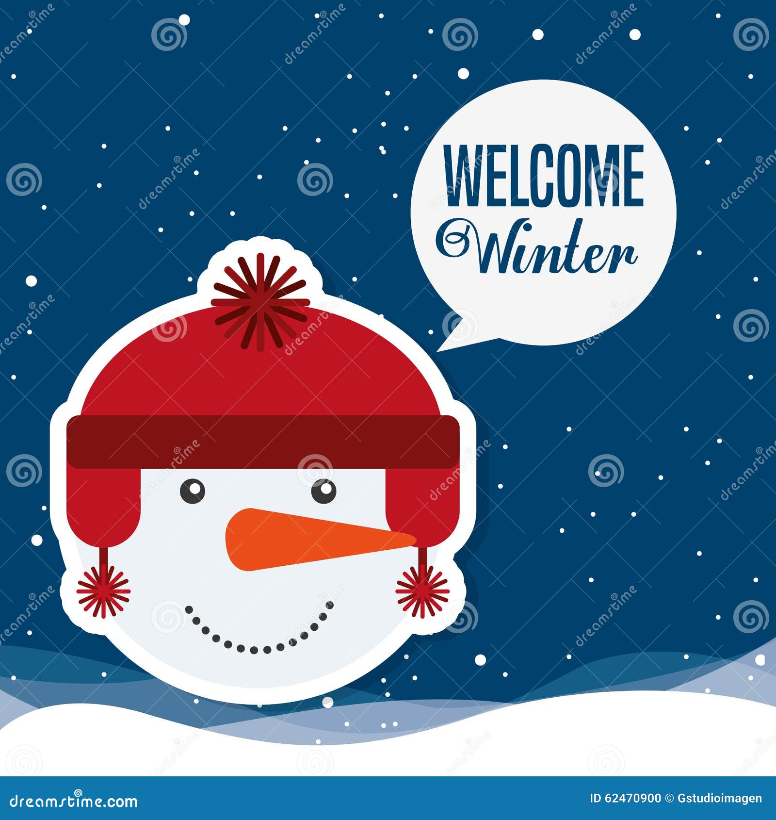 Welcome winter design stock illustration. Illustration of wallpaper ...