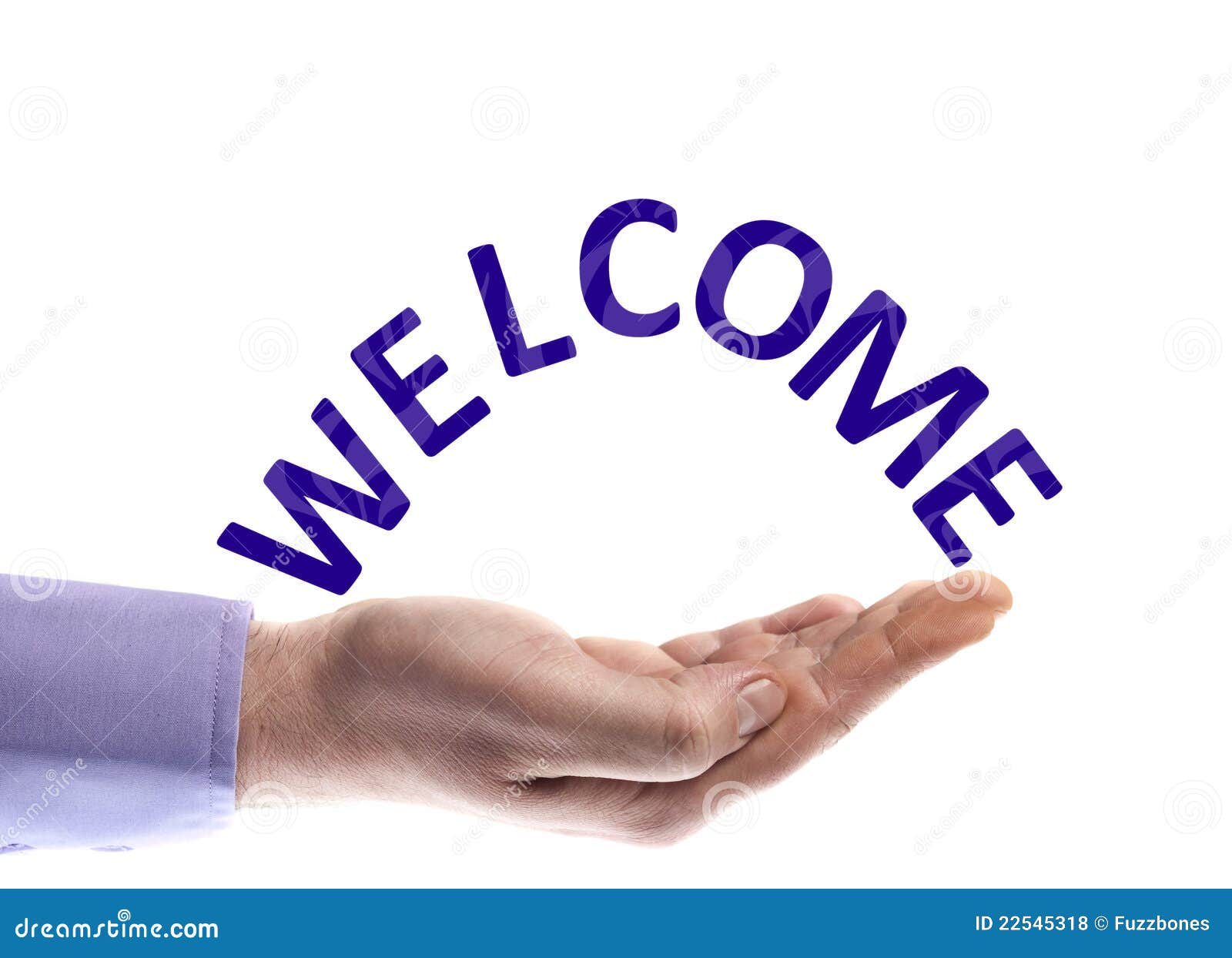 Welcome word stock photo. Image of greeting, male, blue - 22545318