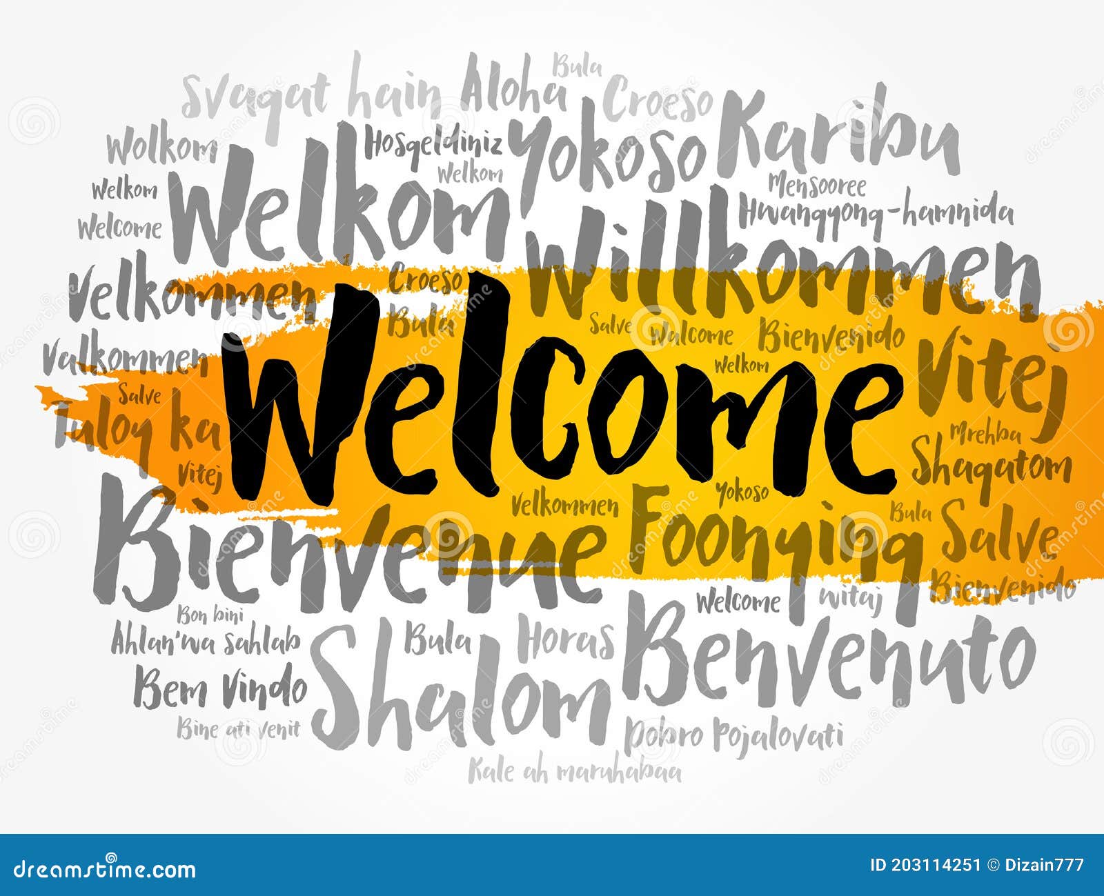WELCOME Word Cloud In Different Languages Stock Image | CartoonDealer ...