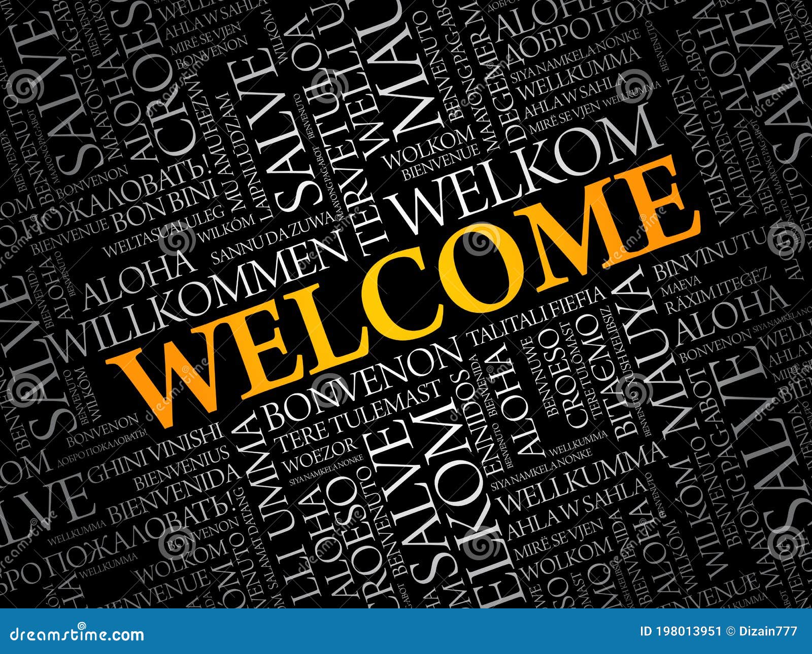 WELCOME Word Cloud In Different Languages Stock Image | CartoonDealer ...