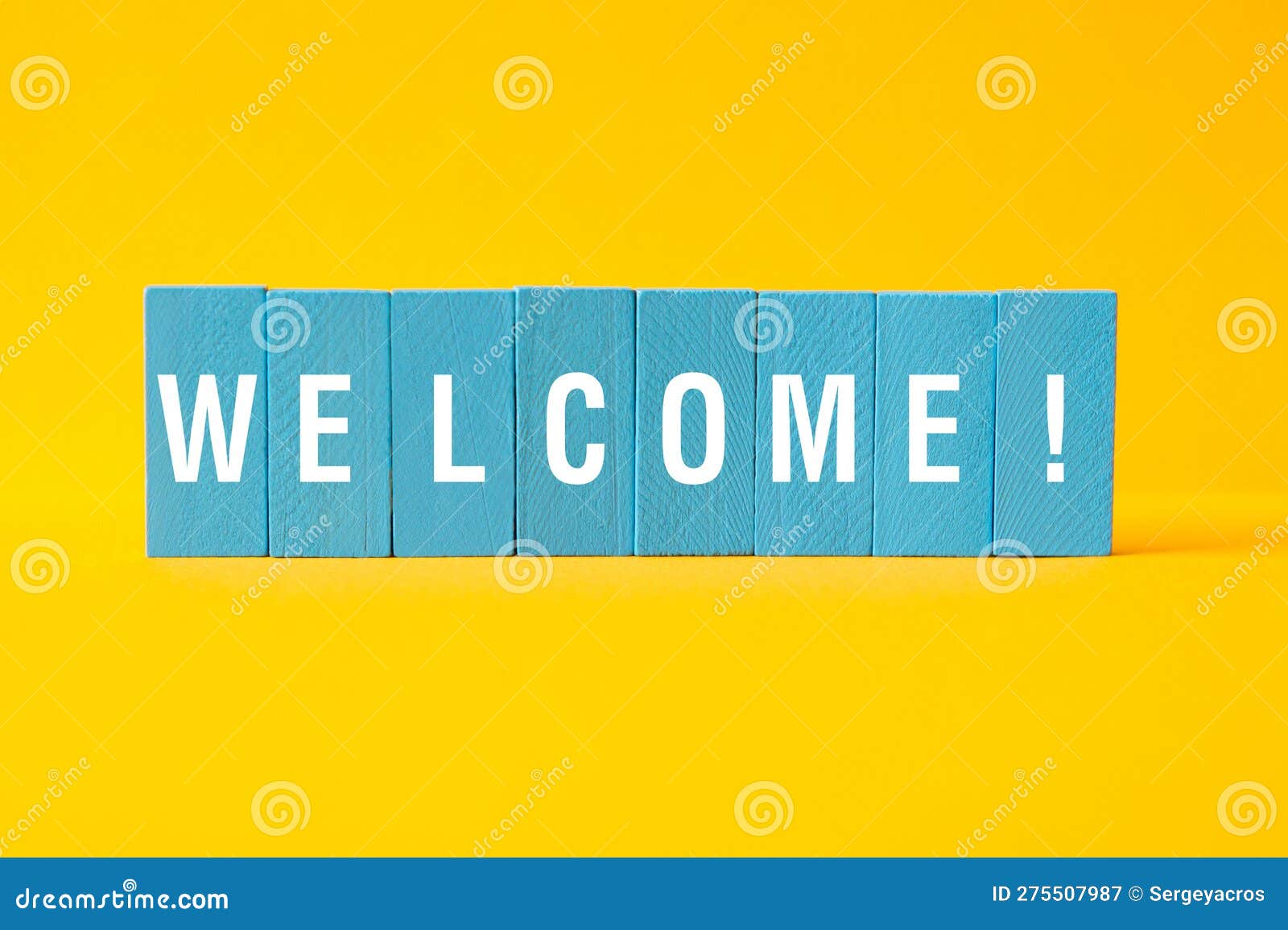 Welcome - Word Concept on Cubes, Text Stock Image - Image of cube ...