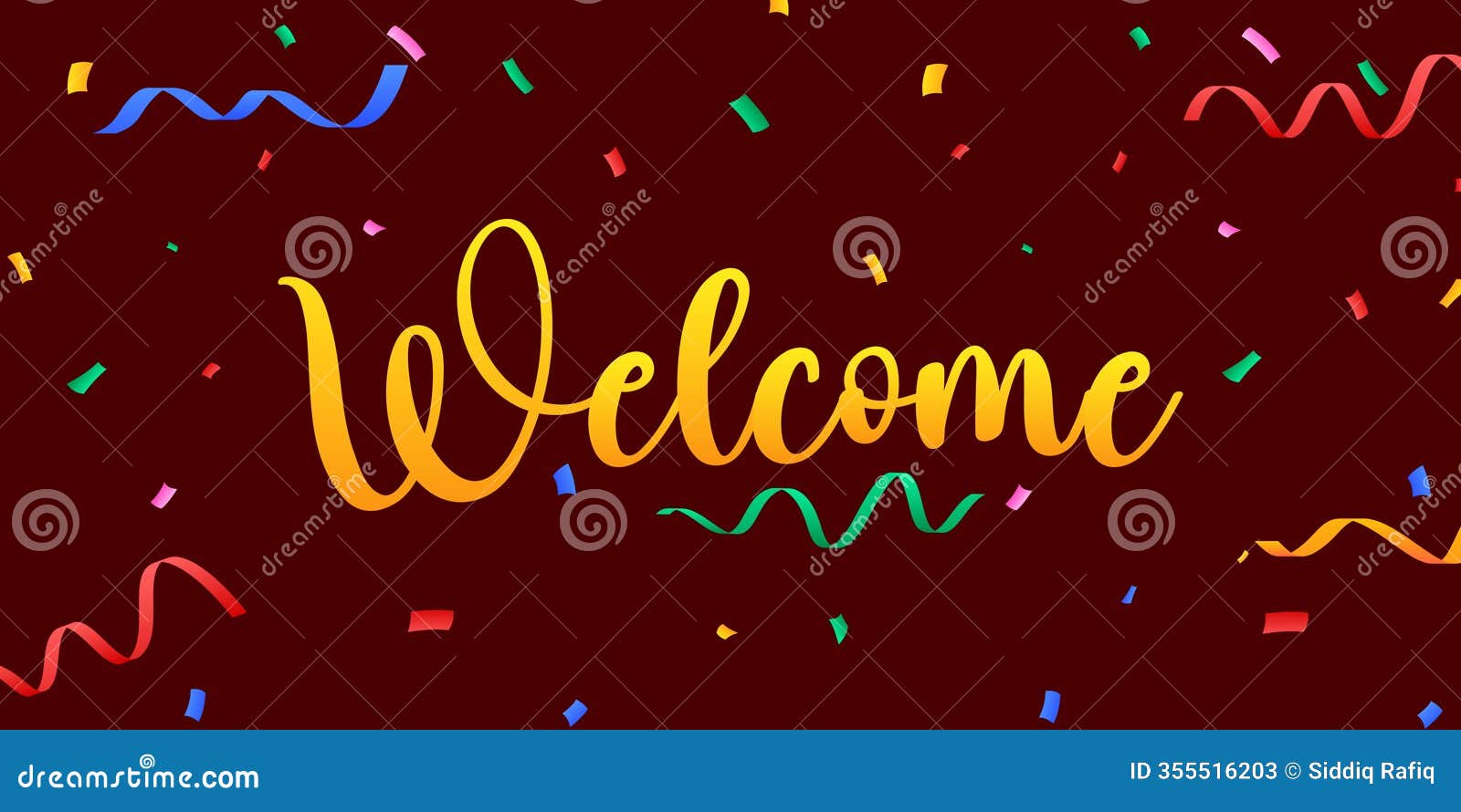 Welcome Word stock illustration. Illustration of calligraphy - 355516203
