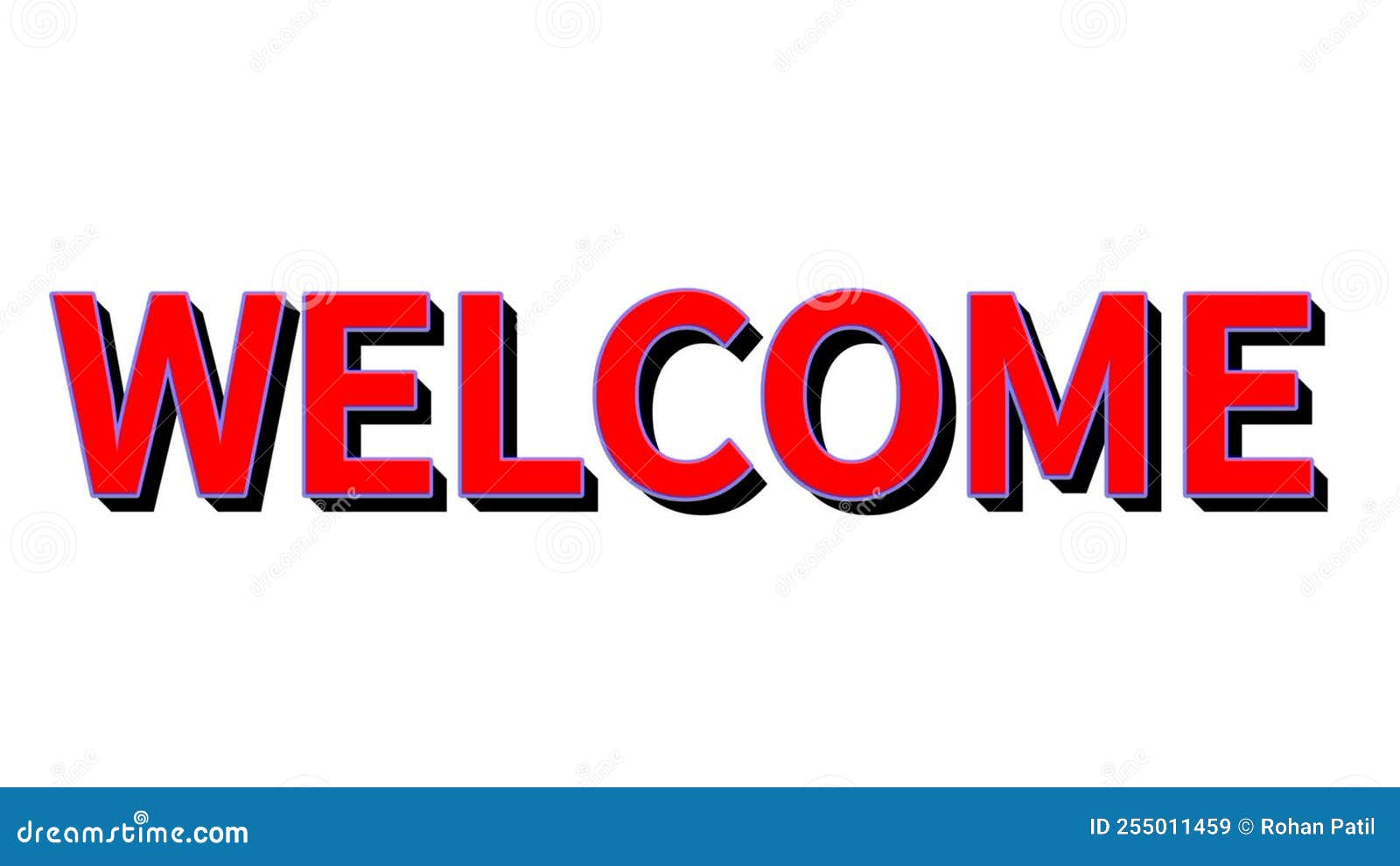 Welcome Word Text in Red Colour Flocking Effect Stock Video - Video of ...