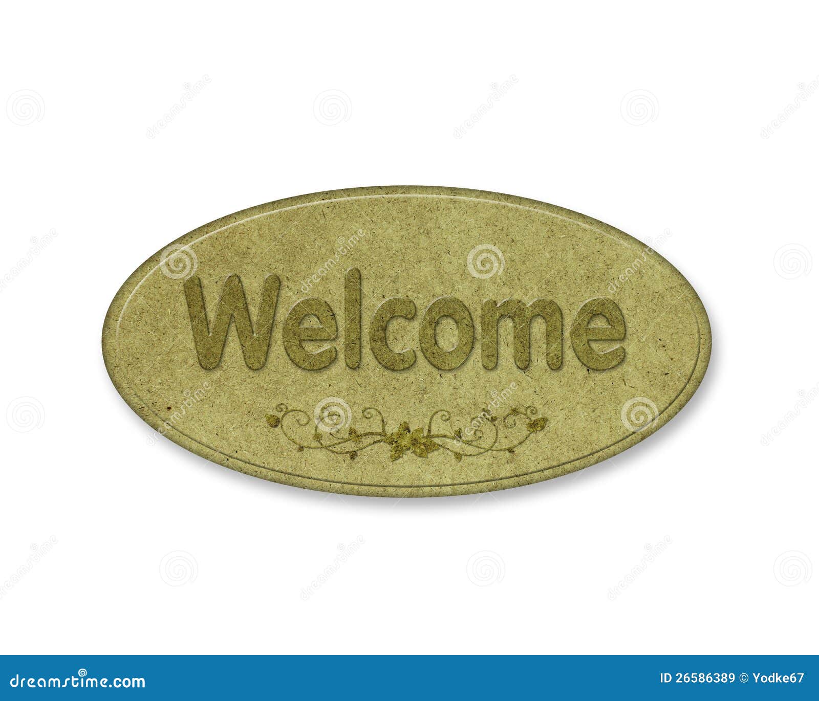 Welcome Word on Wooden Recycle Stock Illustration - Illustration of ...