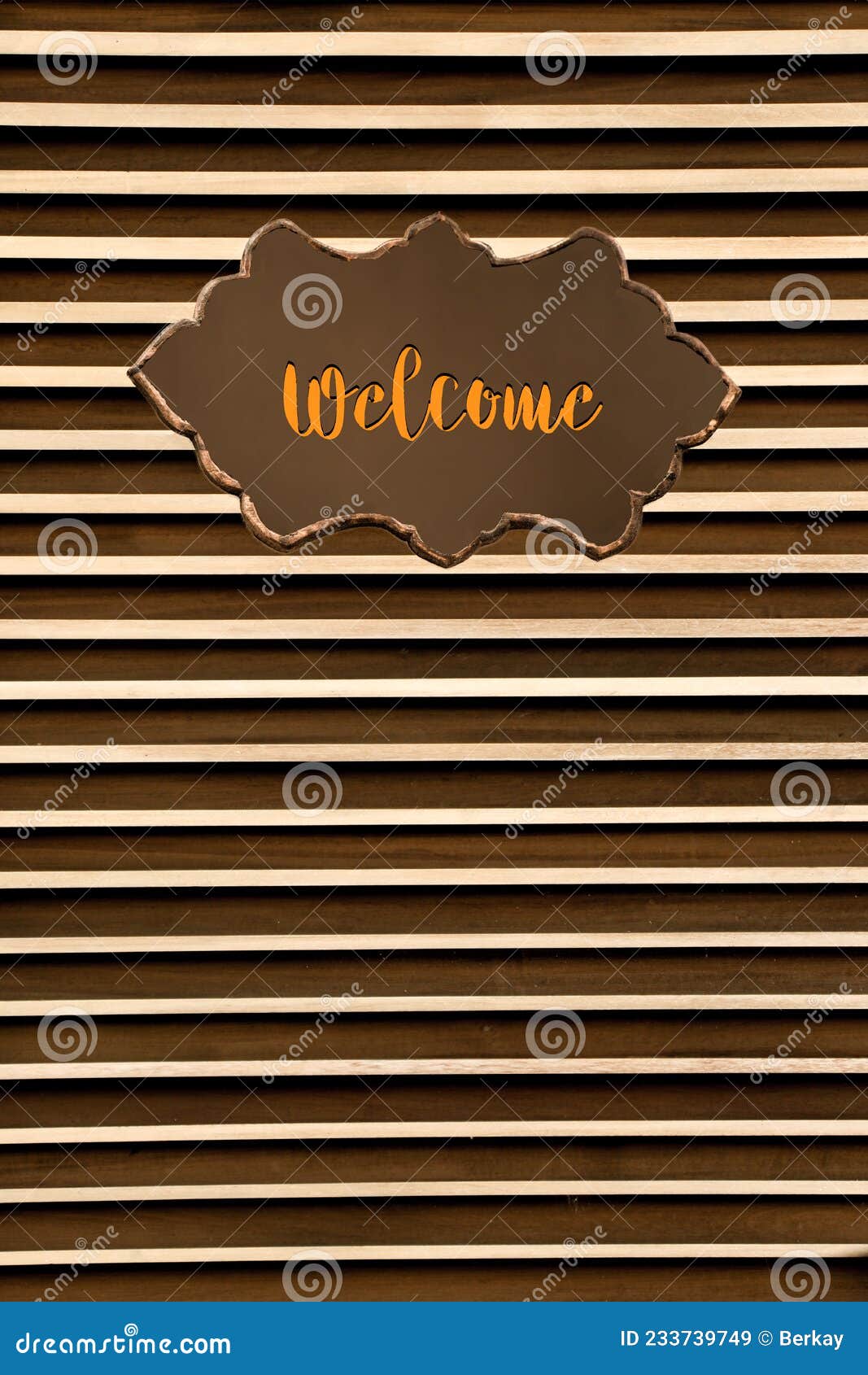 Welcome Wording Text on a Sign Board for Business Concept Stock Image ...