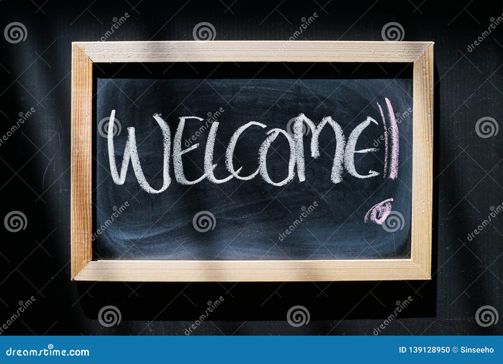 Welcome - Words Written on Board Stock Photo - Image of tell, advice ...