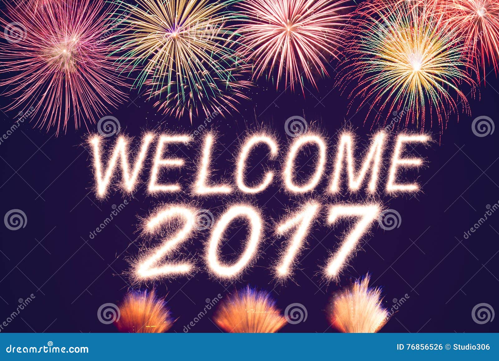 2017 stock photo. Image of christmas, sparkler, pyrotechnics - 76856526