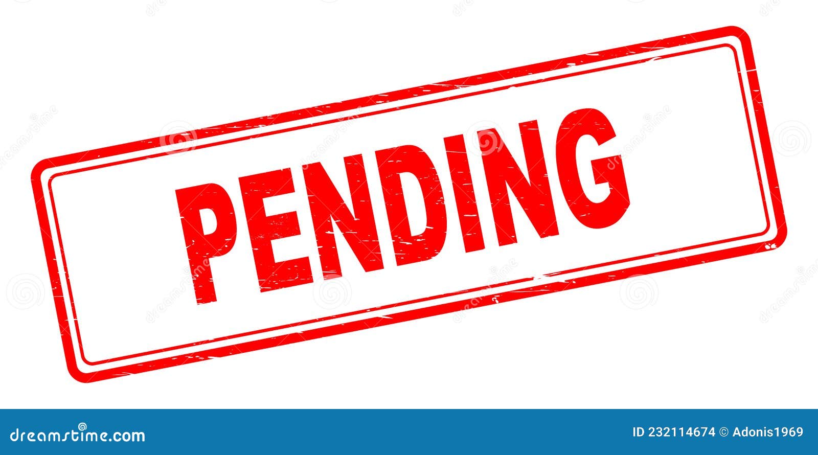 Pending Stamp Cartoon Vector | CartoonDealer.com #122429529