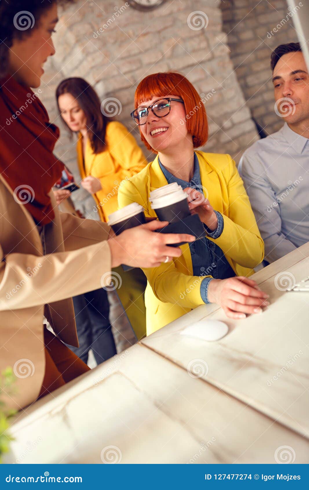 Coffee As Refreshment on Work Stock Photo - Image of businessman ...
