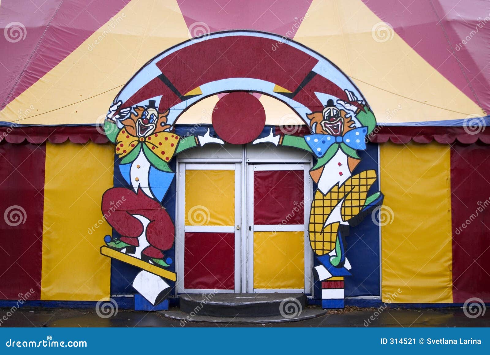 Welcoming clowns stock image. Image of yellow, welcome - 314521