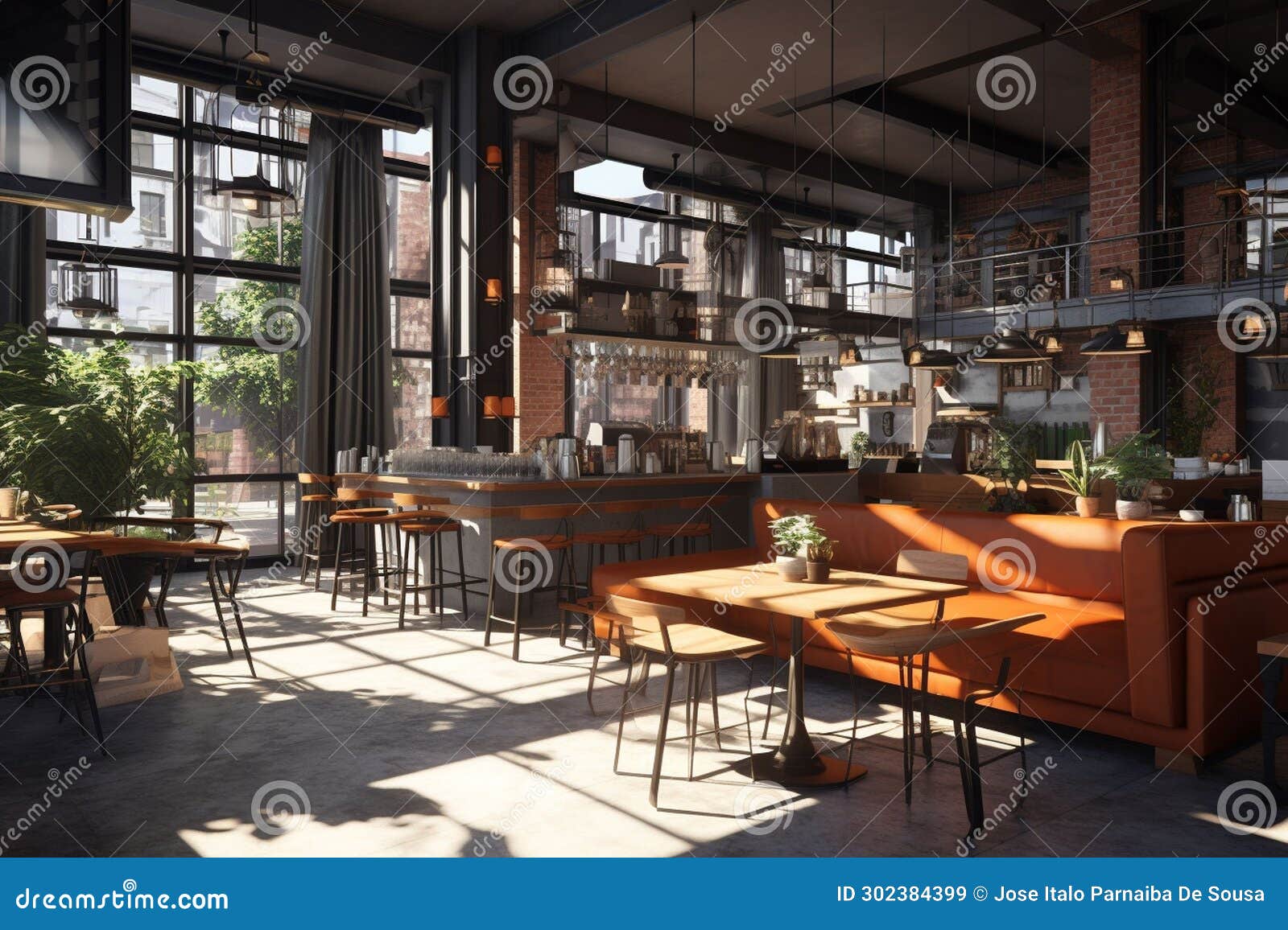 Welcoming Community Coffee Shop Serving As a Hub Stock Illustration ...