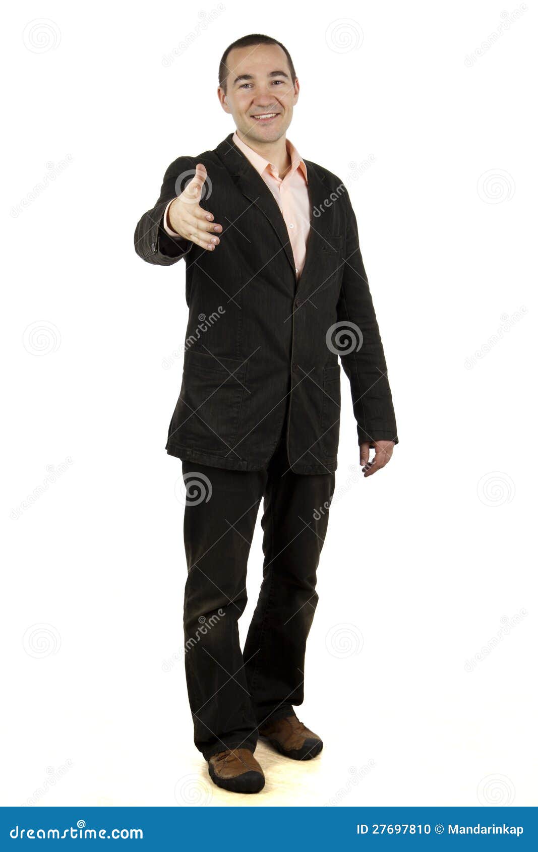 Welcoming gesture stock photo. Image of white, casual - 27697810