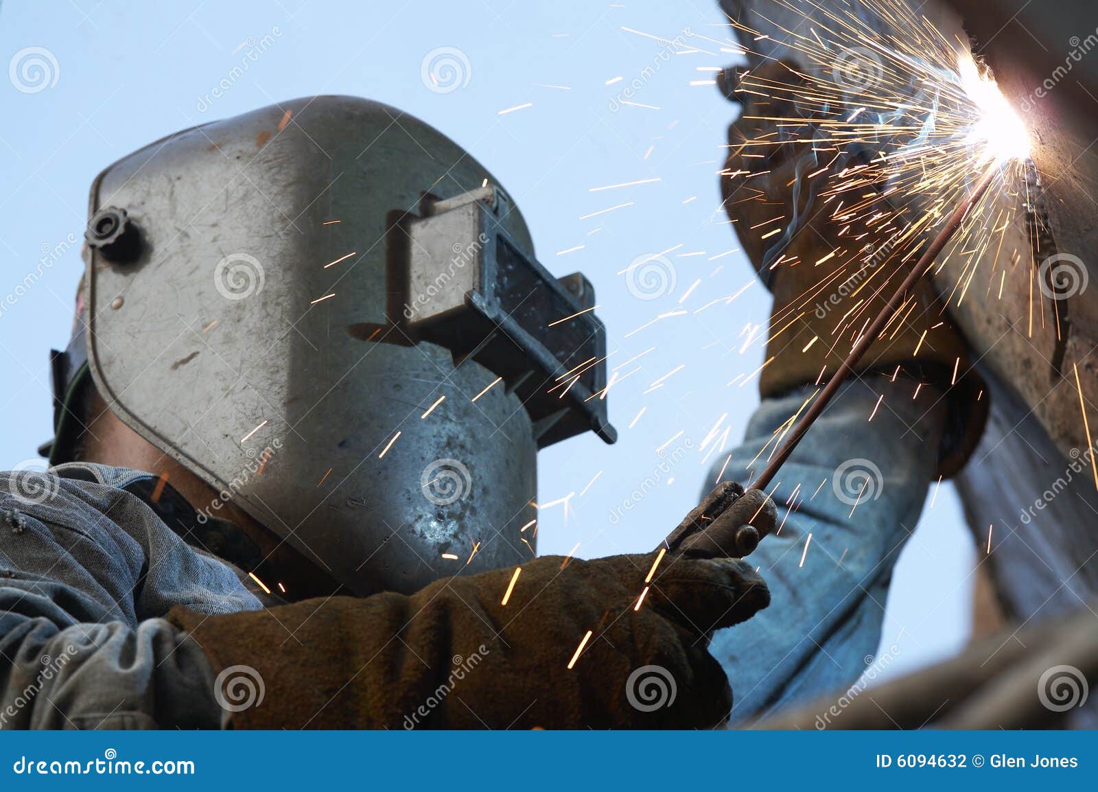 Weld fire stock photo. Image of industry, burn, safety - 6094632