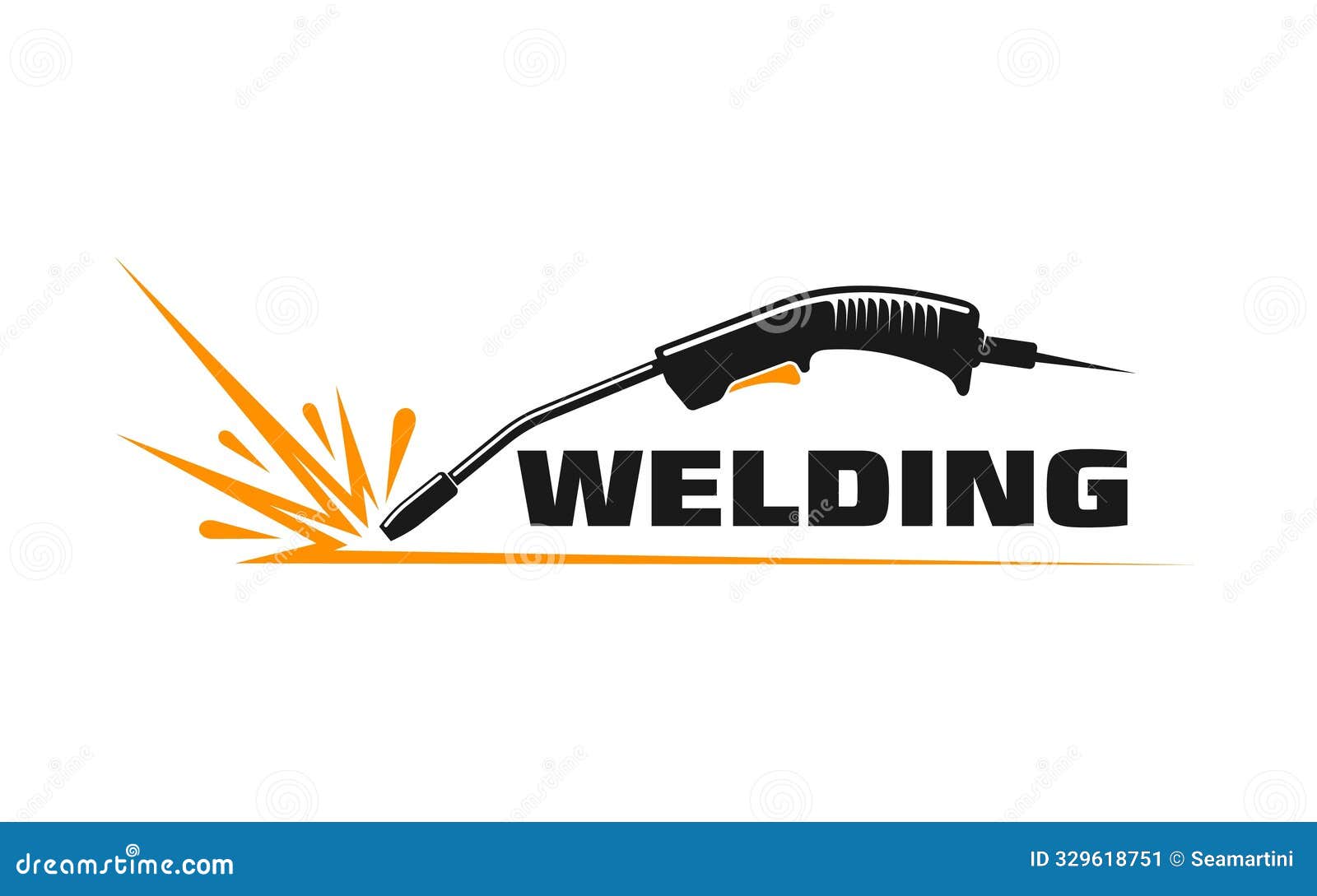 Weld Icon, Welder Tool with Sparks, Vector Emblem Stock Vector ...