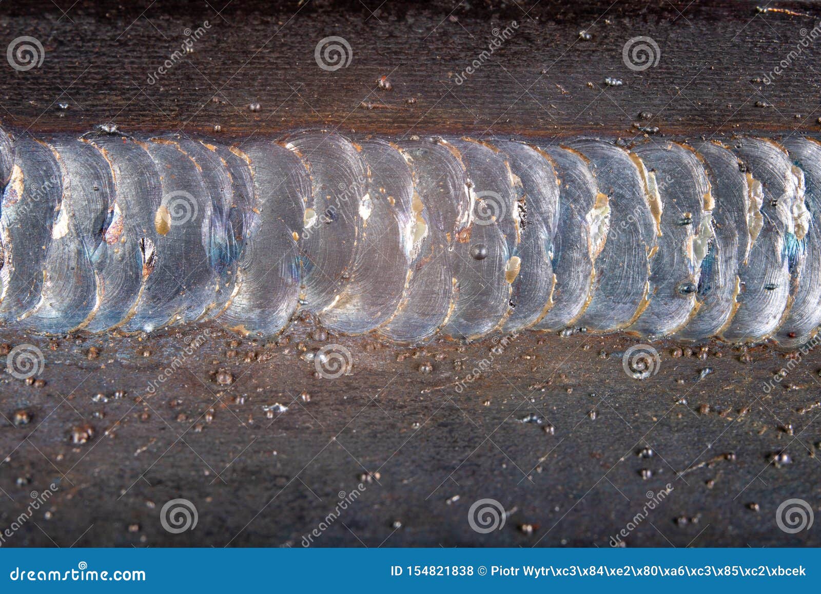 Weld Joint Welded By MAG Method. Connecting Steel Using Welding Methods ...