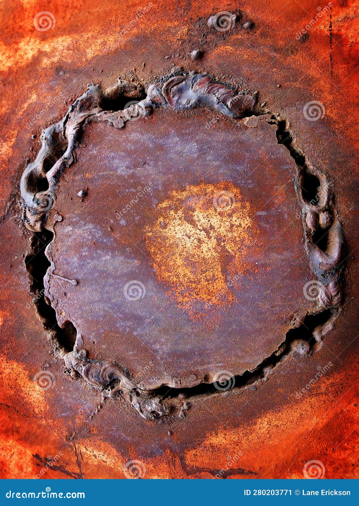 Weld on Old Plate Metal with Texture and Rust Stock Image - Image of ...