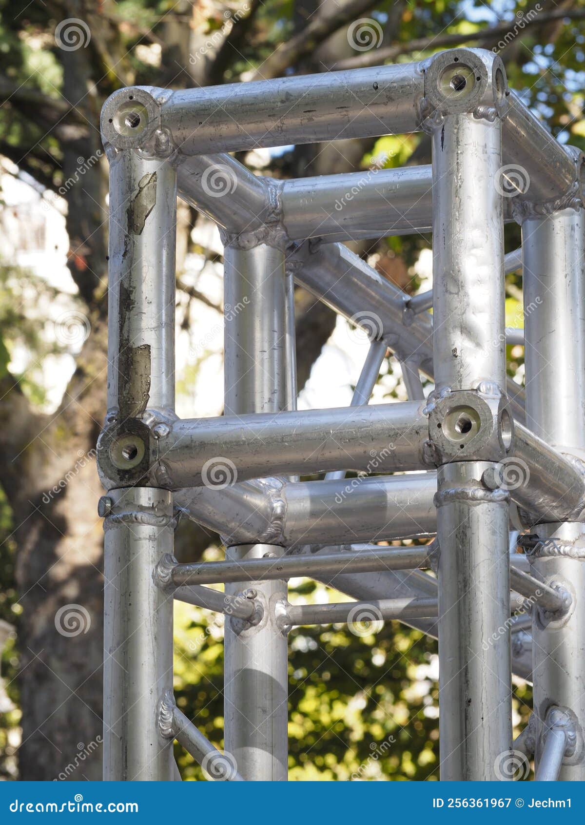 Welded Aluminium Structure. Concept of Engineering and Architecture ...