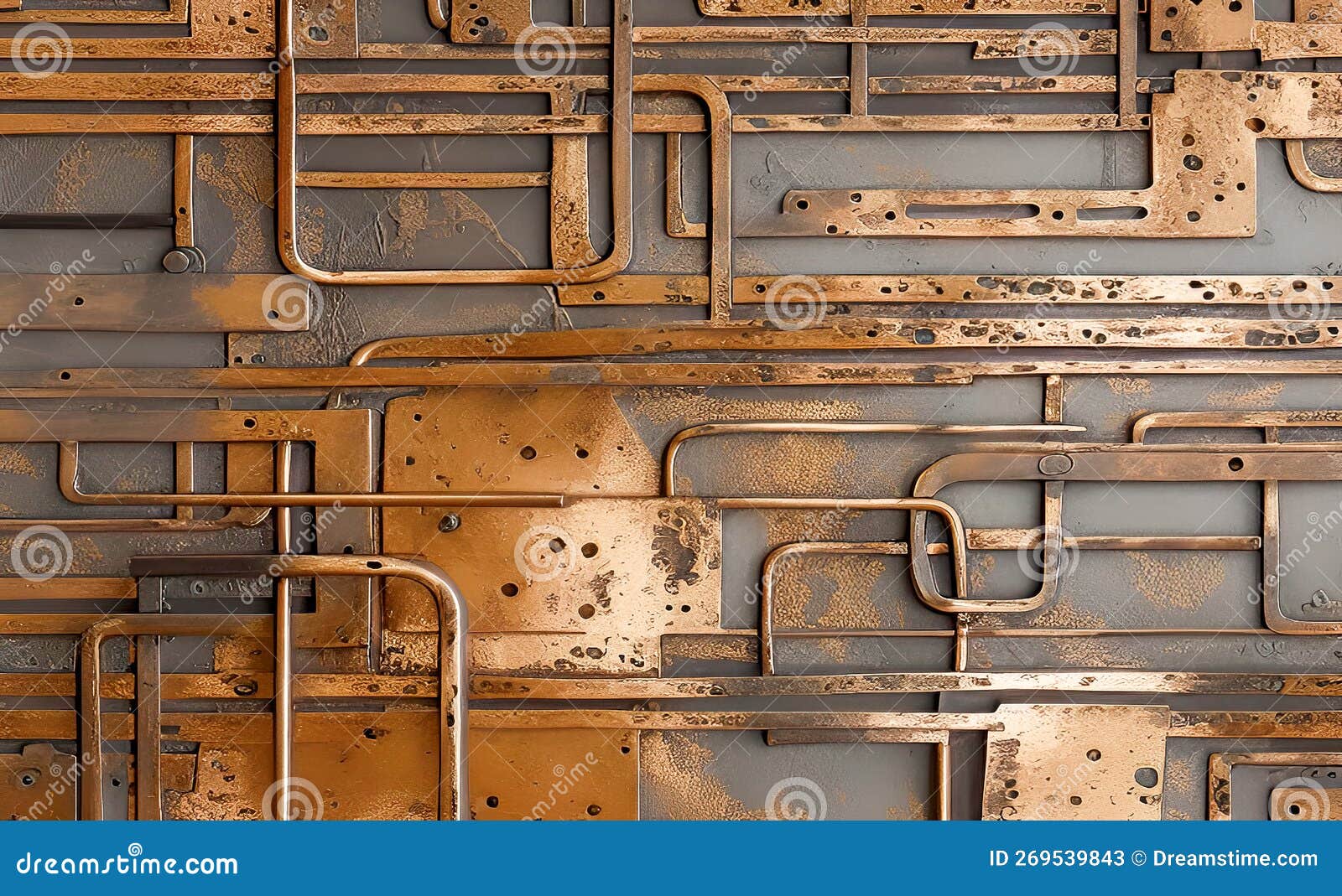 Welded Industrial Structure from Bronze and Brass Bars Stock ...
