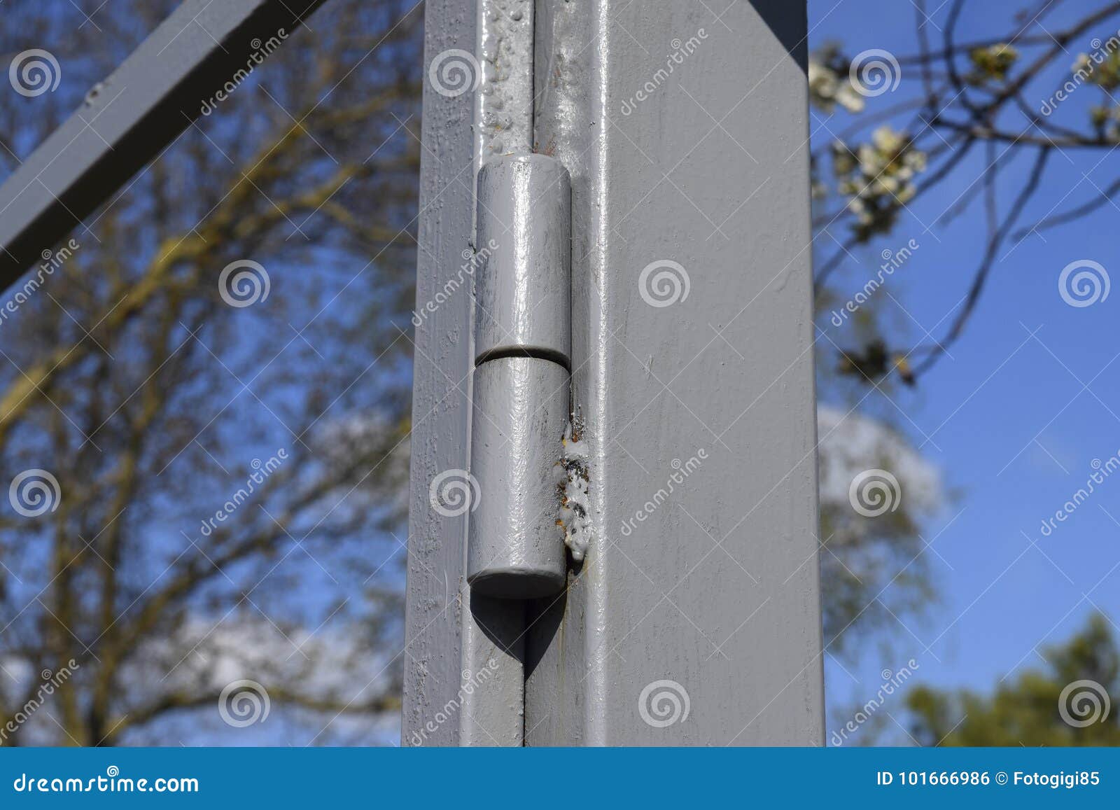 The welded loops for gate stock photo. Image of color - 101666986