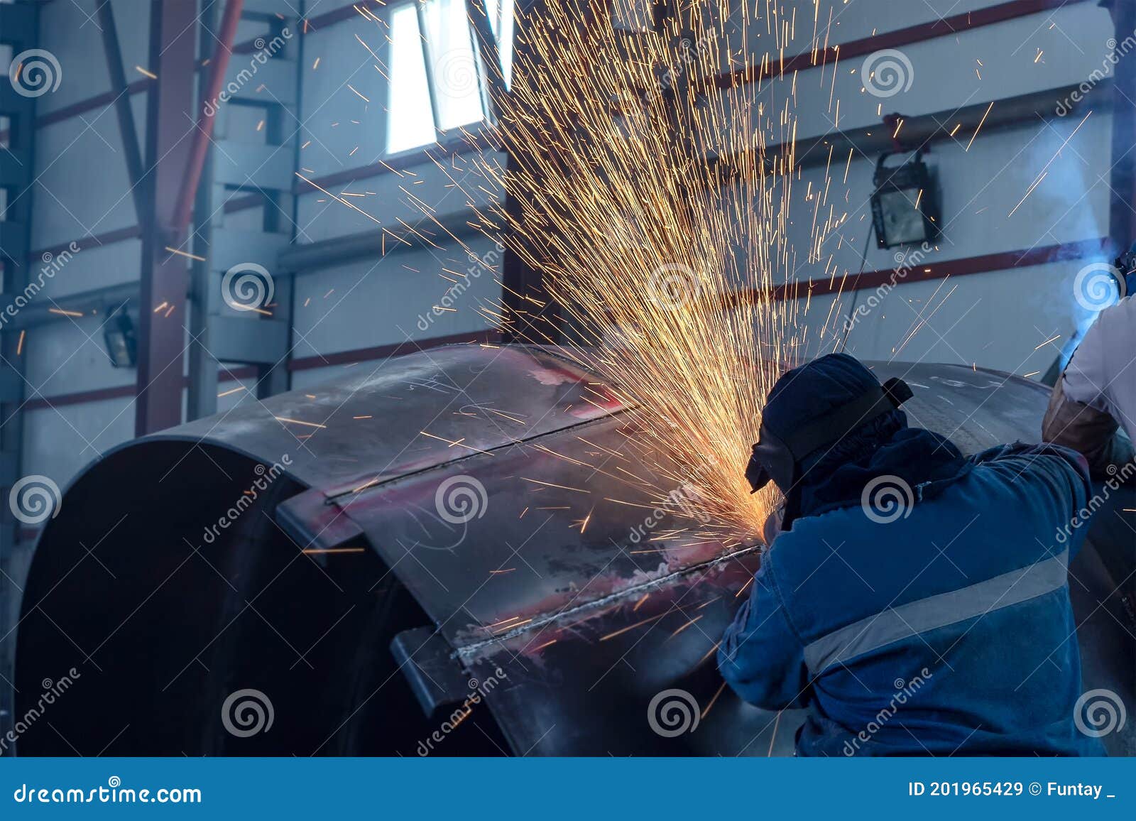 Welded Manufacturing in the Steel Factory. Manufacturing Engineering ...